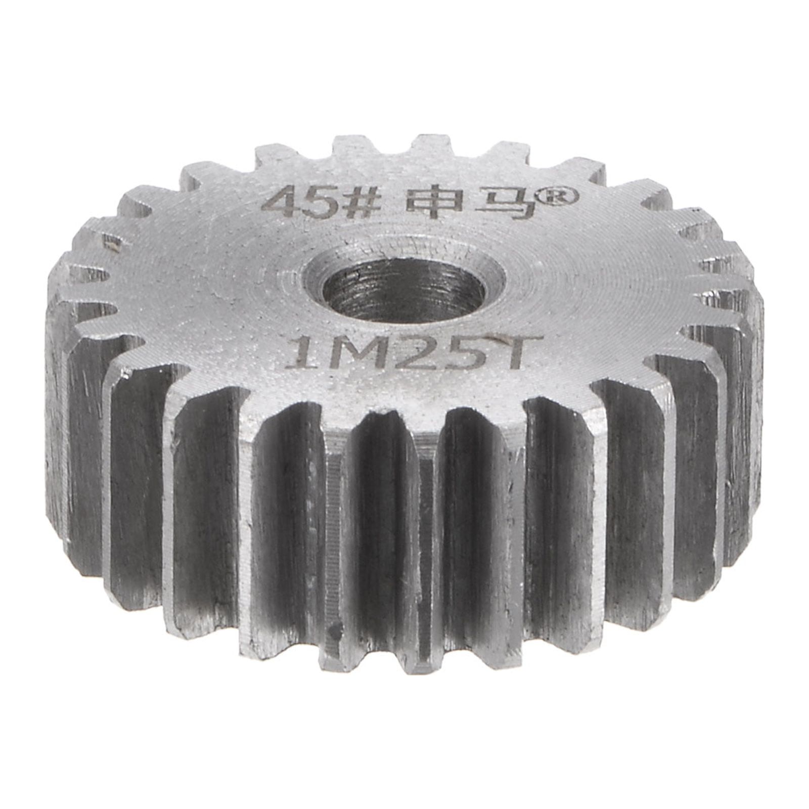 Uxcell Straight Spur Gear 6mm Inner Aperture 25T 1 Module 45# Steel ...