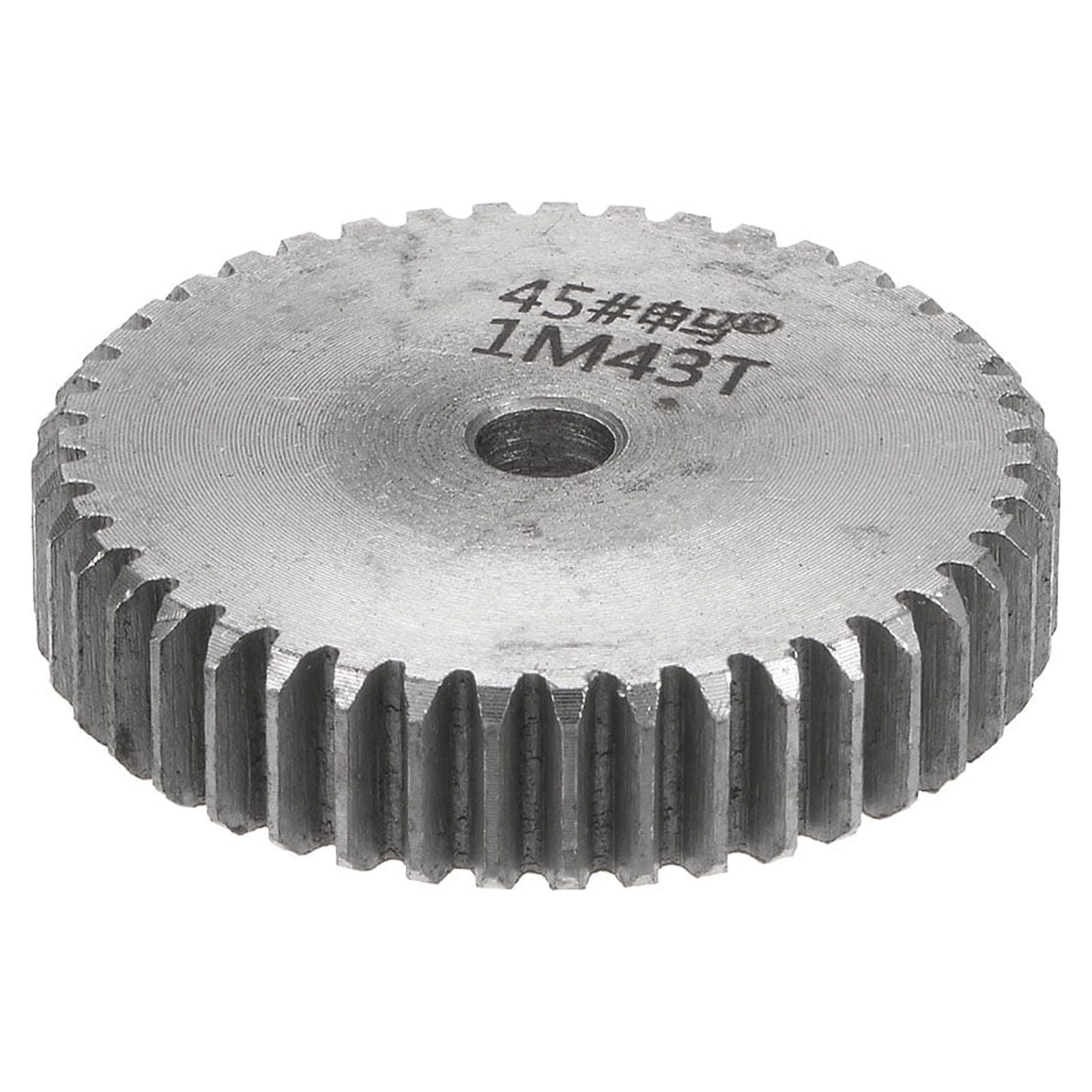 Uxcell Straight Spur Gear 6mm Inner Diameter 43T 1 Module 45# Steel ...