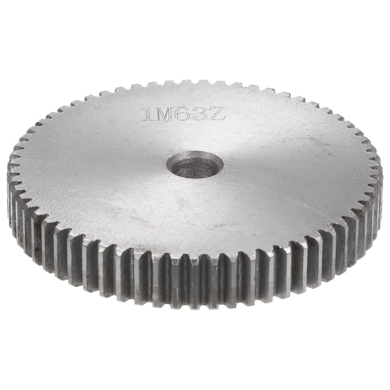 Uxcell Straight Spur Gear 8mm Inner Diameter 63T 1 Module 45# Steel ...