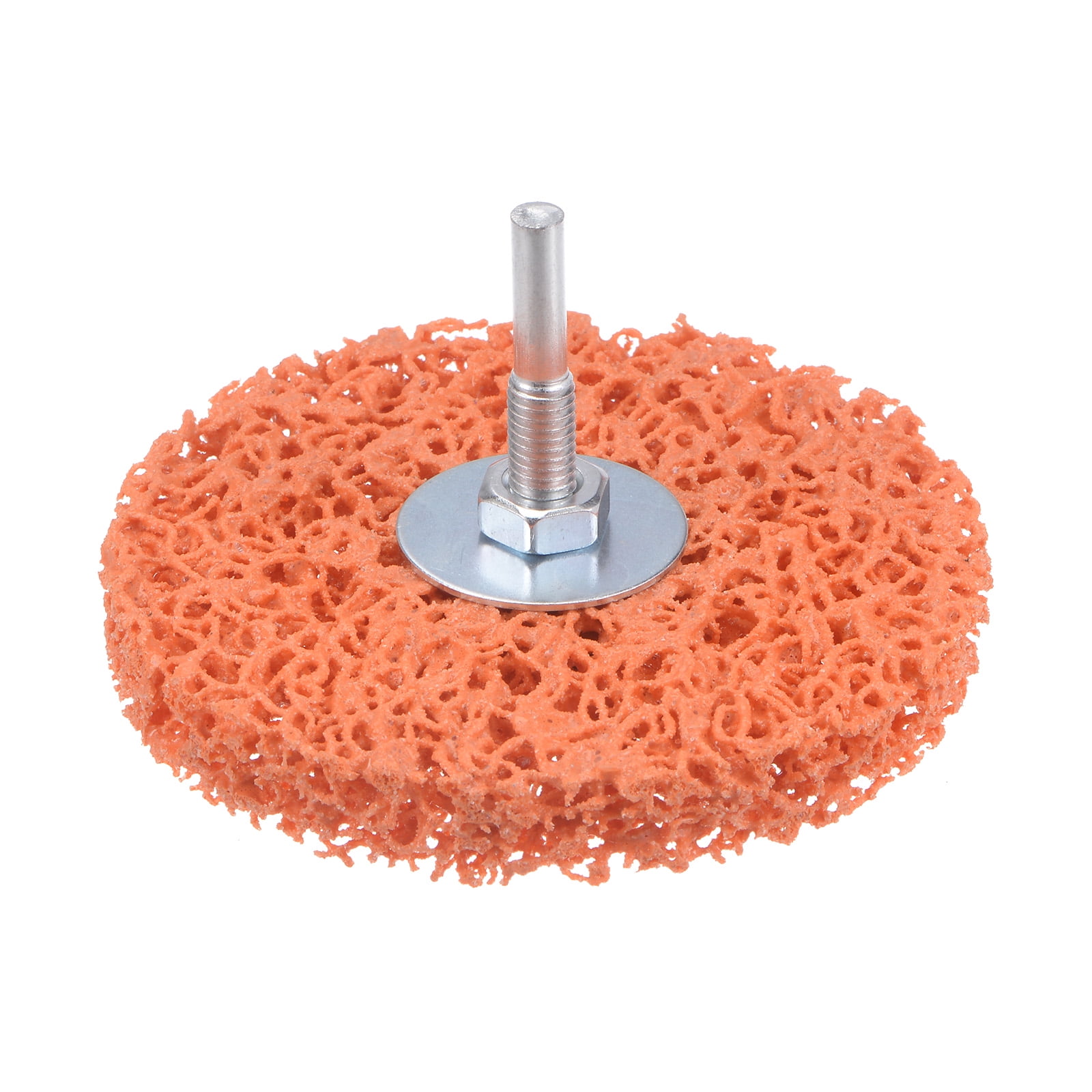 Uxcell Strip Wheel Stripping Wheels 4"x1/2"x1/4" Shaft for Angle Orange ...