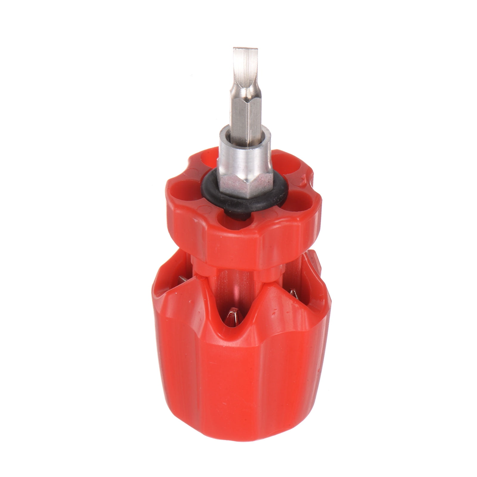 Uxcell Stubby 6 Multi Bit Screwdriver Set, Slotted/Torx Bits with Mini ...