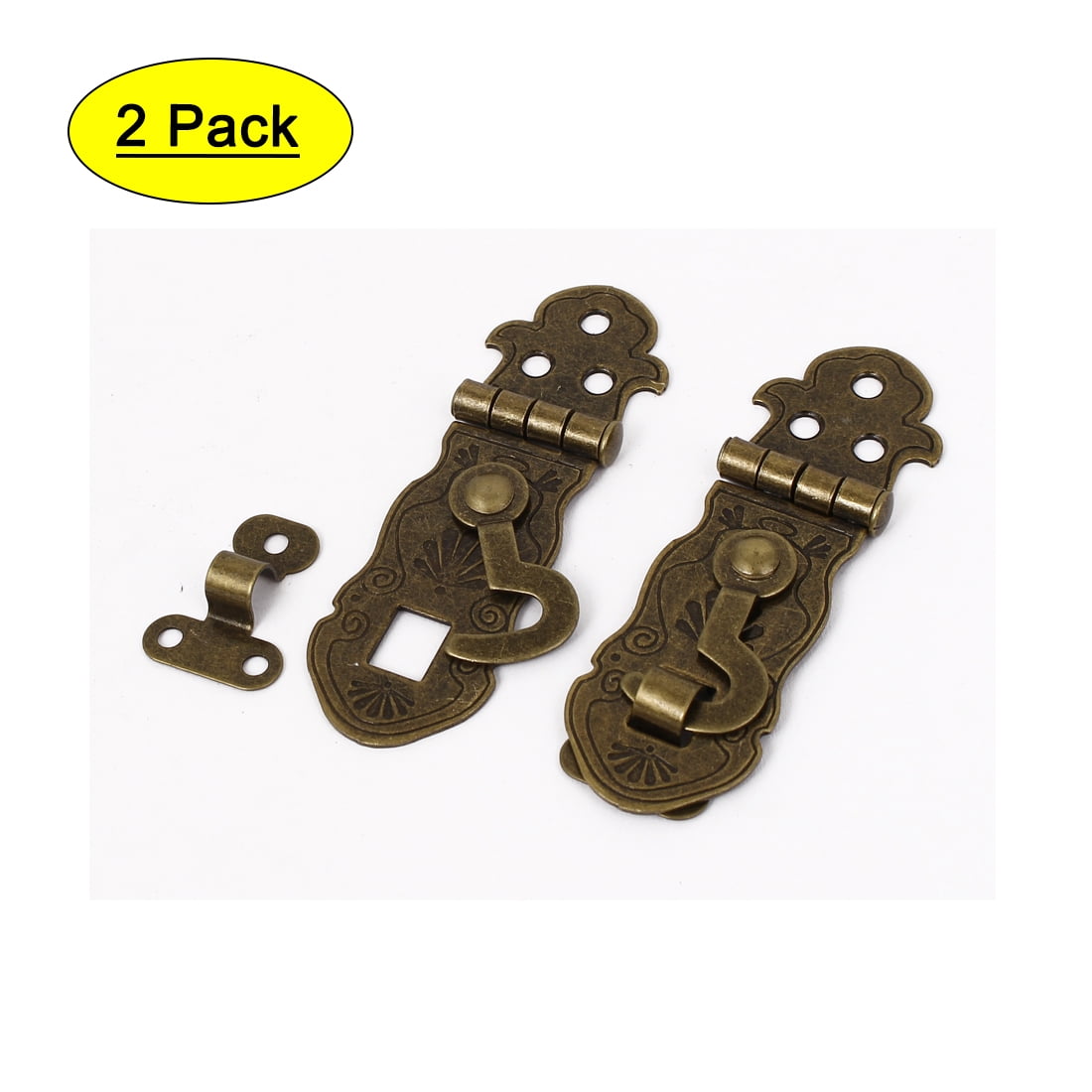 Uxcell Style Suitcase Lock Chest Box Clasp Hasp Latch Bronze Tone 2Pcs ...