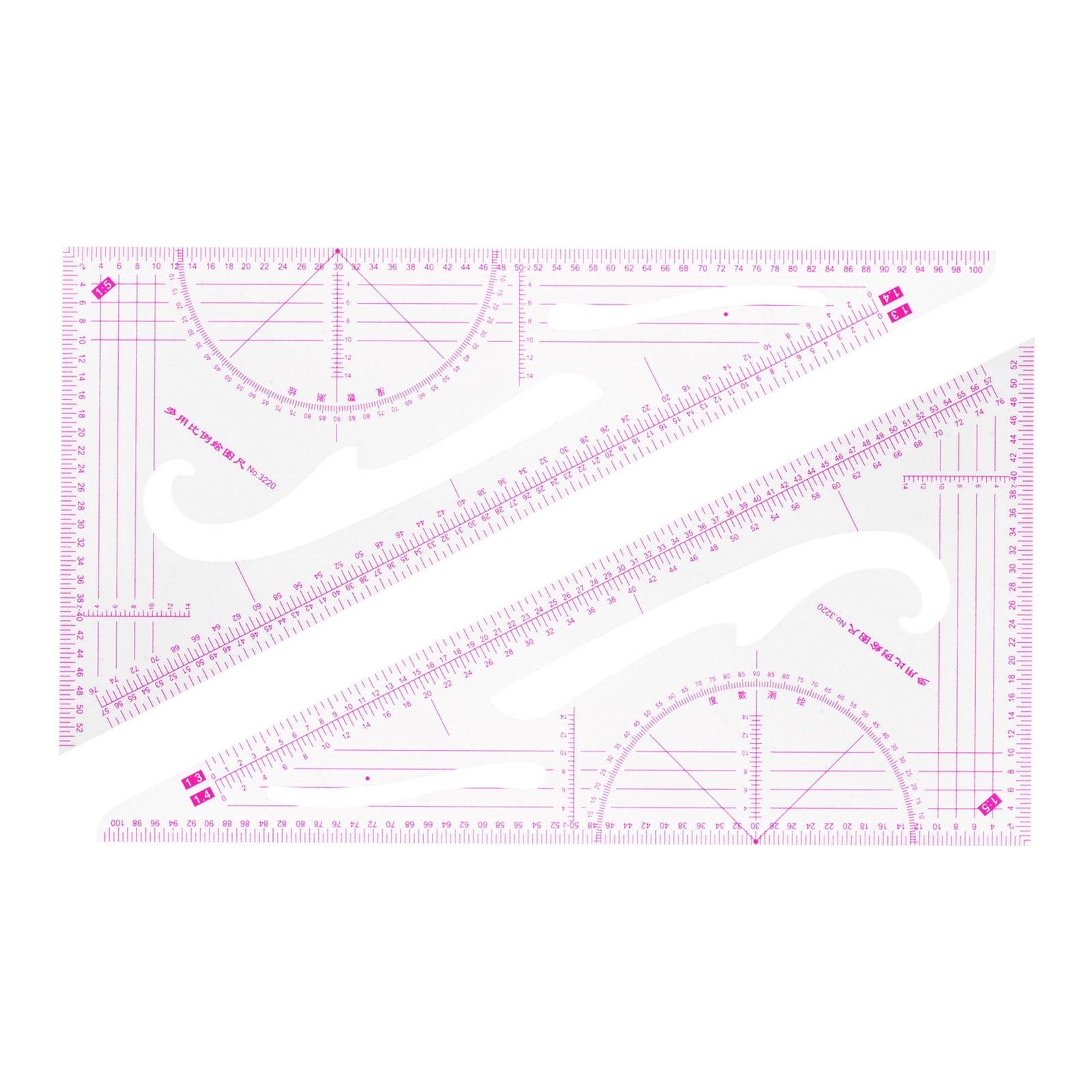 Uxcell Styling Sewing French Curve Ruler, 20.5x11cm Clear Sewing ...