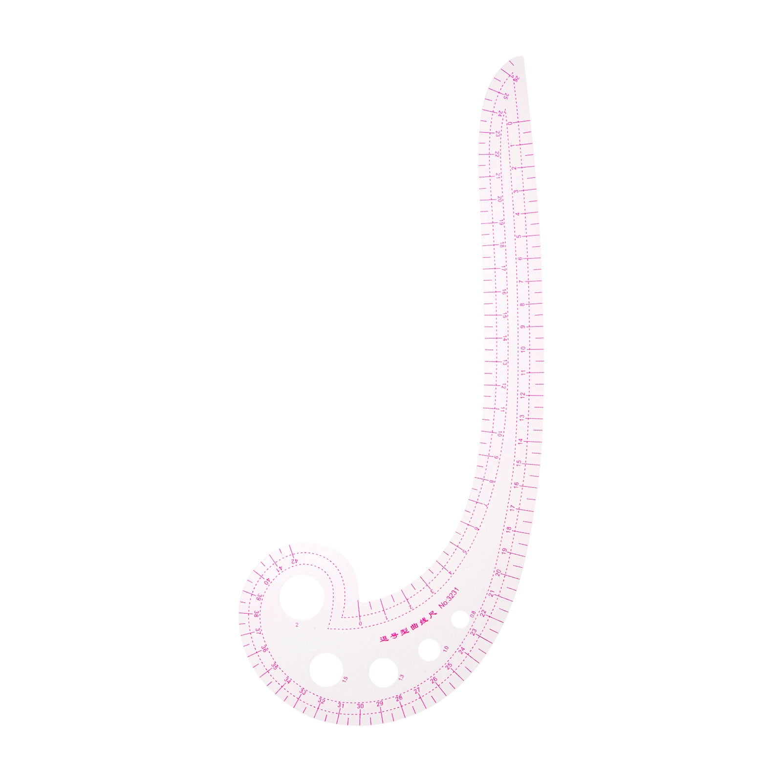 Uxcell Styling Sewing French Curve Ruler, 30x10.5cm Clear Sewing ...