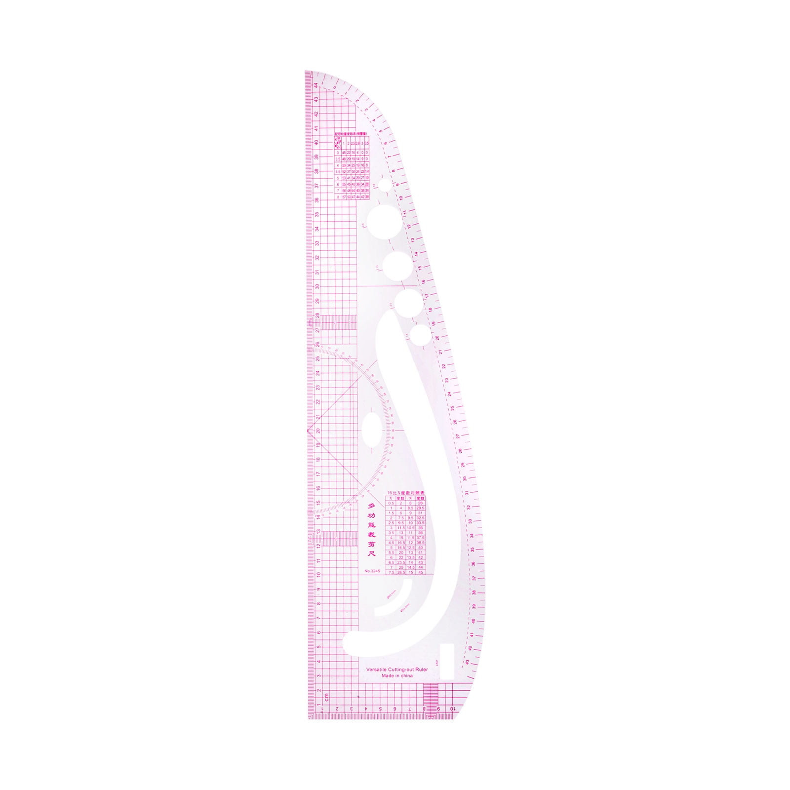 Uxcell Styling Sewing French Curve Ruler, 44x10cm Clear Sewing Pattern ...