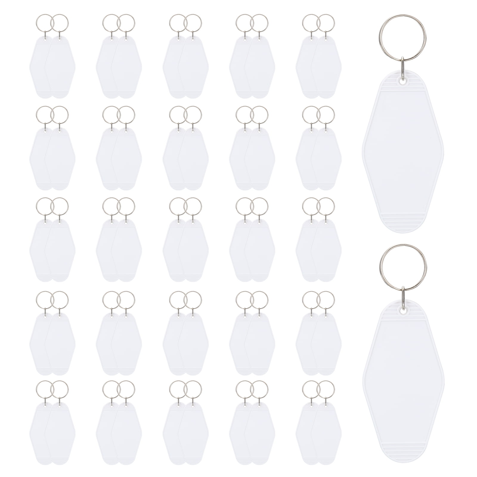Uxcell Sublimation Keychain Blanks Vintage Motel Hotel Keychains for ...