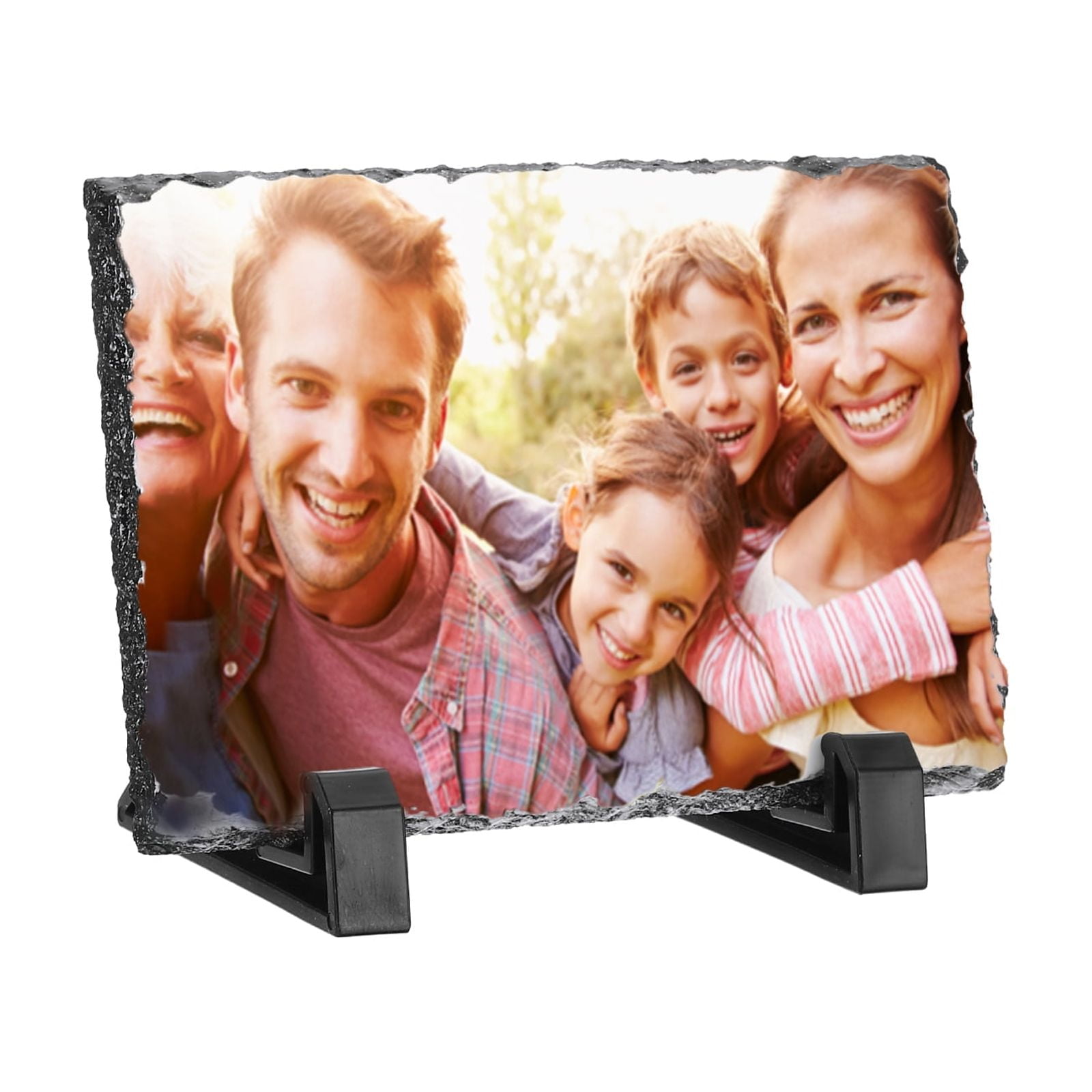 Uxcell Sublimation Slate Blanks, 1 Pcs Rectangular Stone Photo Frame ...