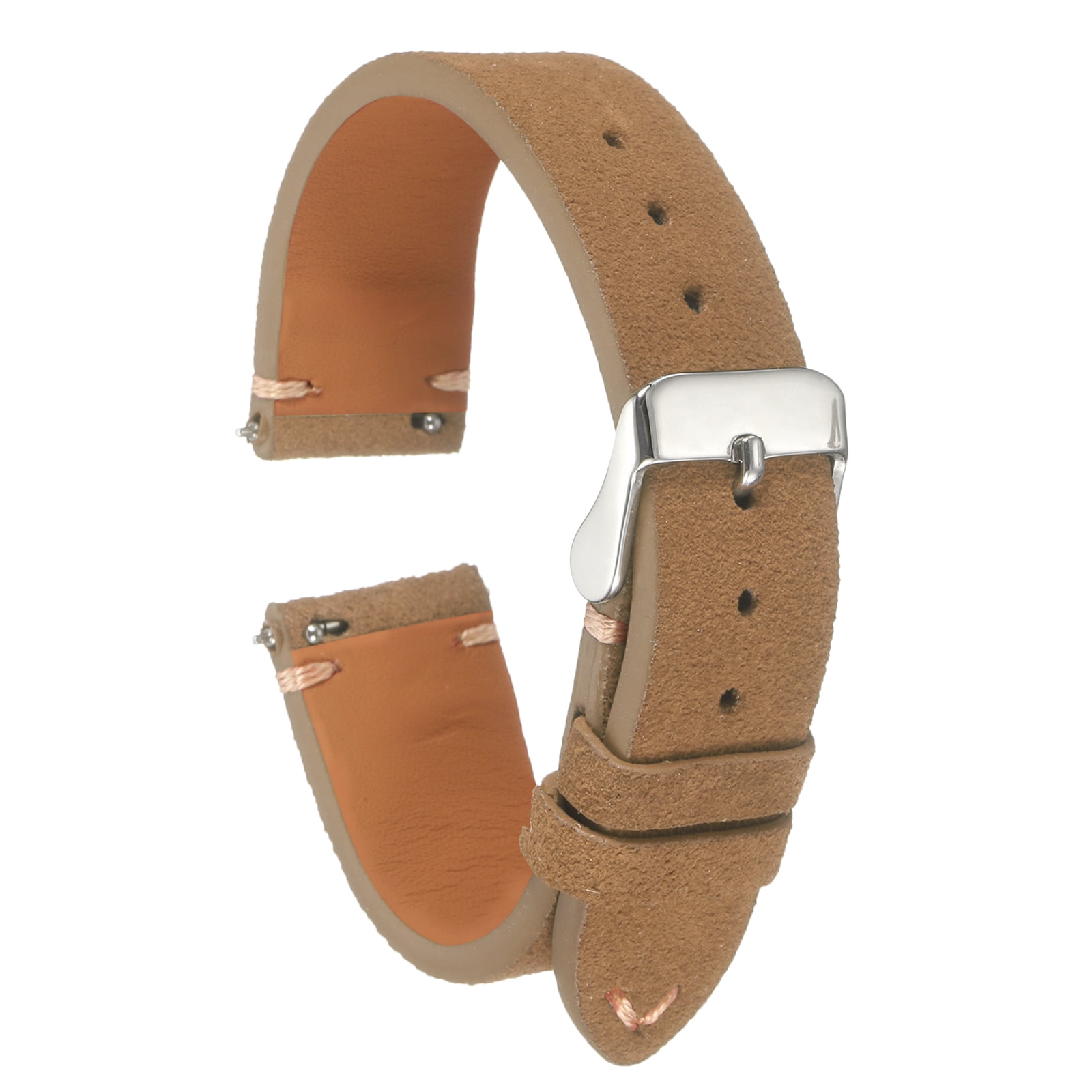 Uxcell Suede Leather Strap Watch Bands Quick Release 18mm Vintage Watch ...