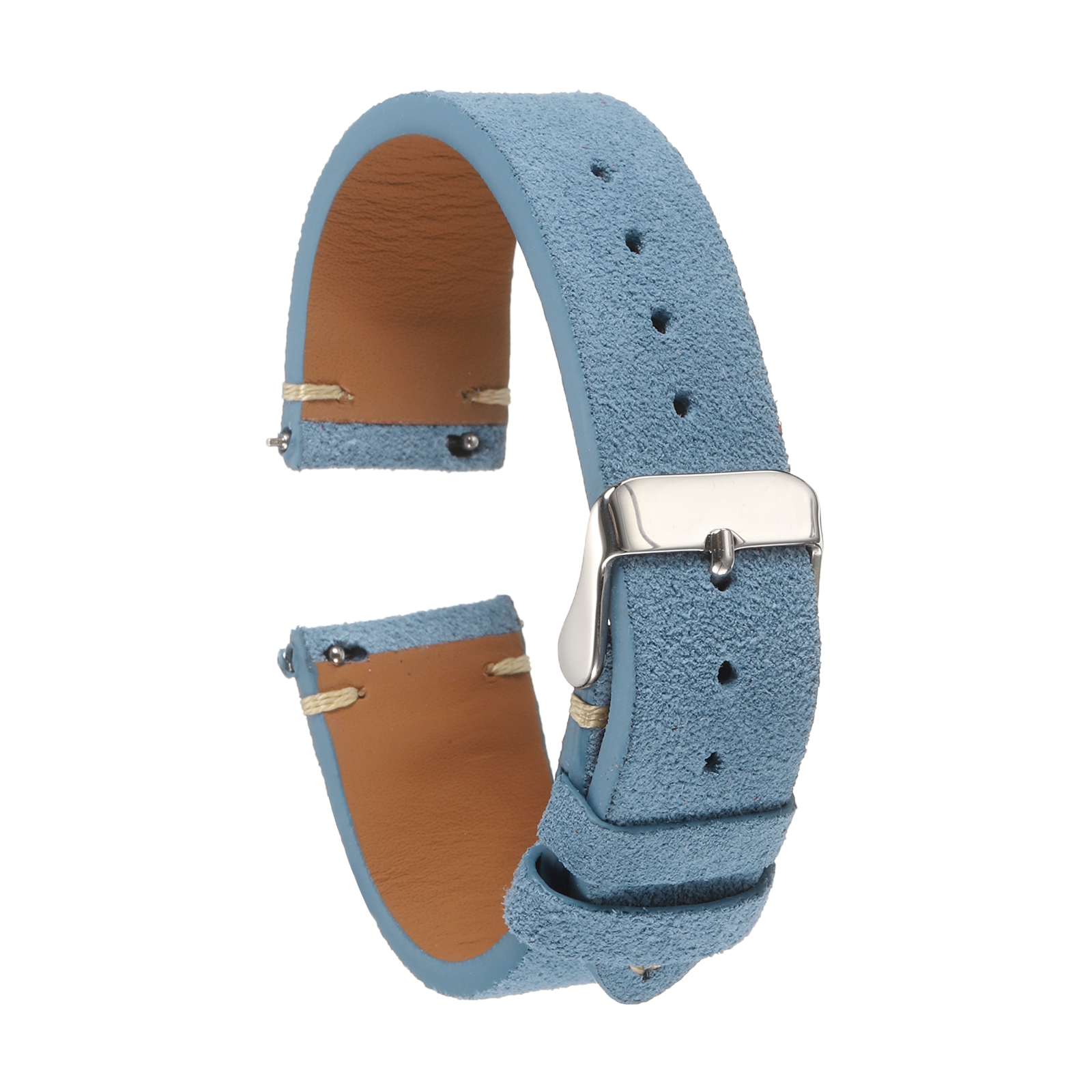 Uxcell Suede Leather Strap Watch Bands Quick Release 20mm Vintage Watch ...