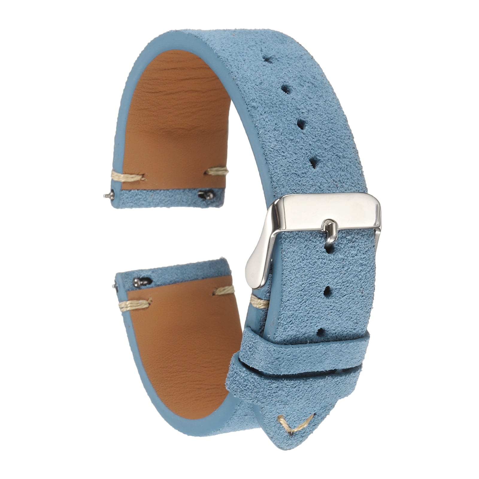 Uxcell Suede Leather Strap Watch Bands Quick Release 22mm Vintage Watch ...