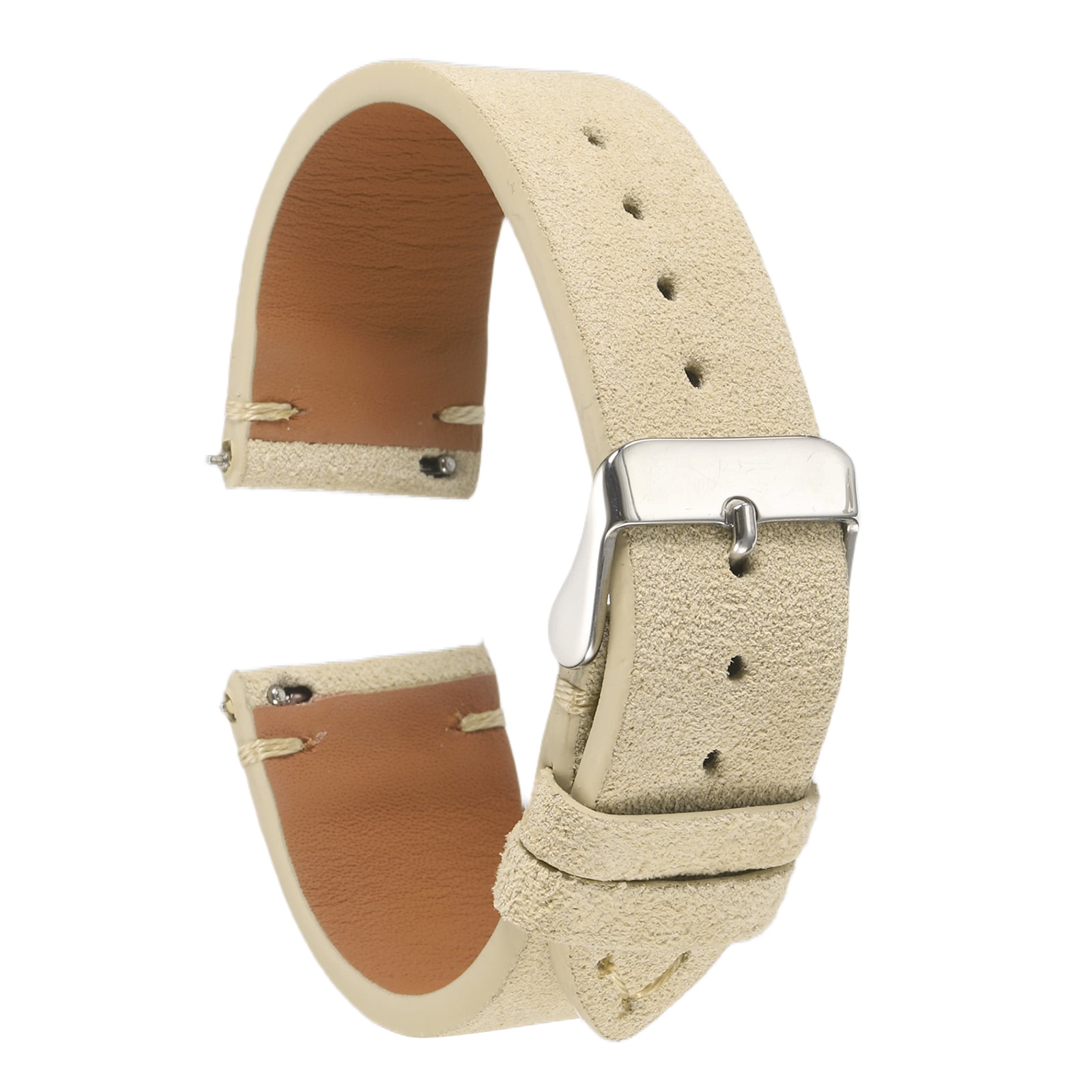Uxcell Suede Leather Strap Watch Bands Quick Release 22mm Vintage Watch ...