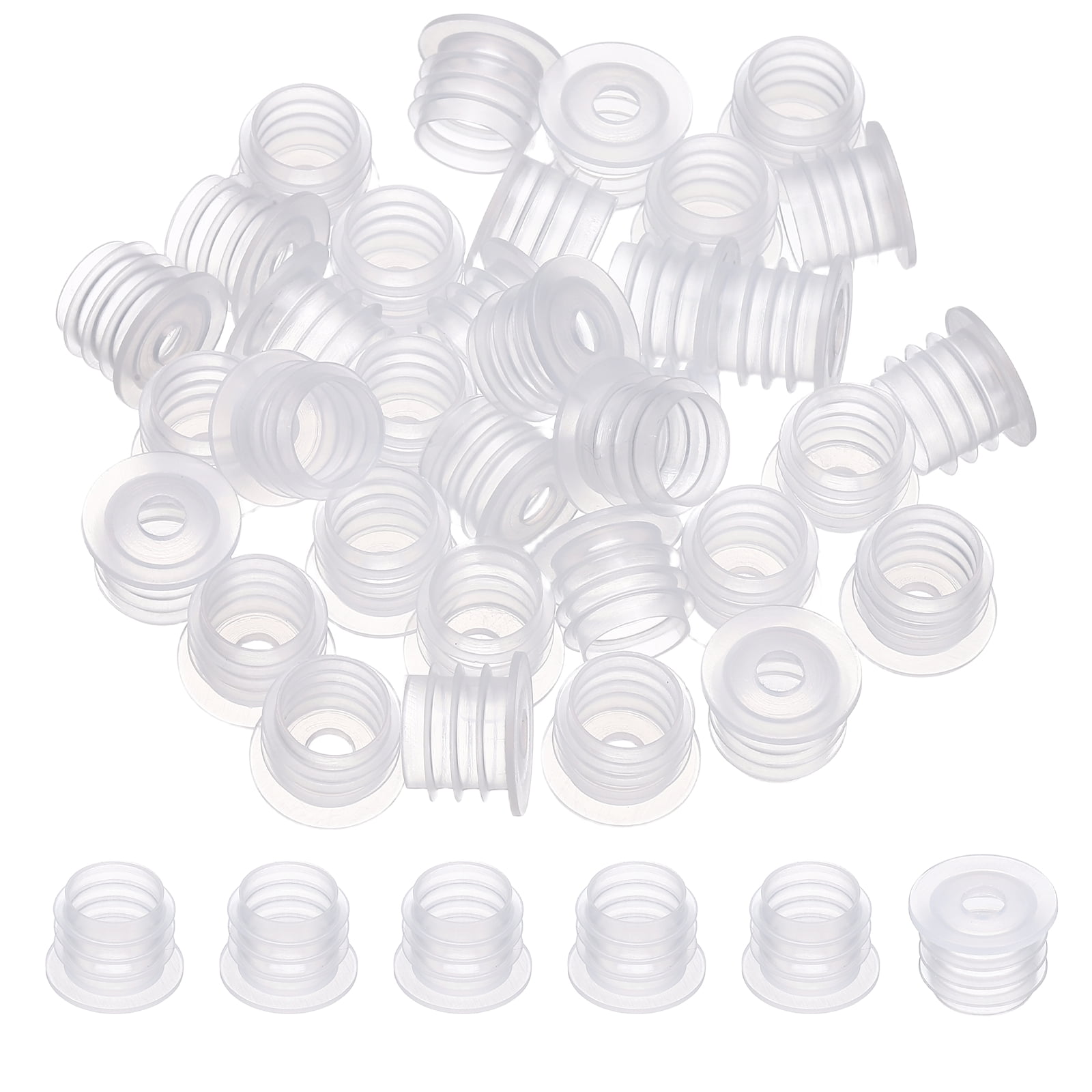 Uxcell Suit for 11mm Plastic Bottle Adapter, 60 Pcs Press-in Bottle ...