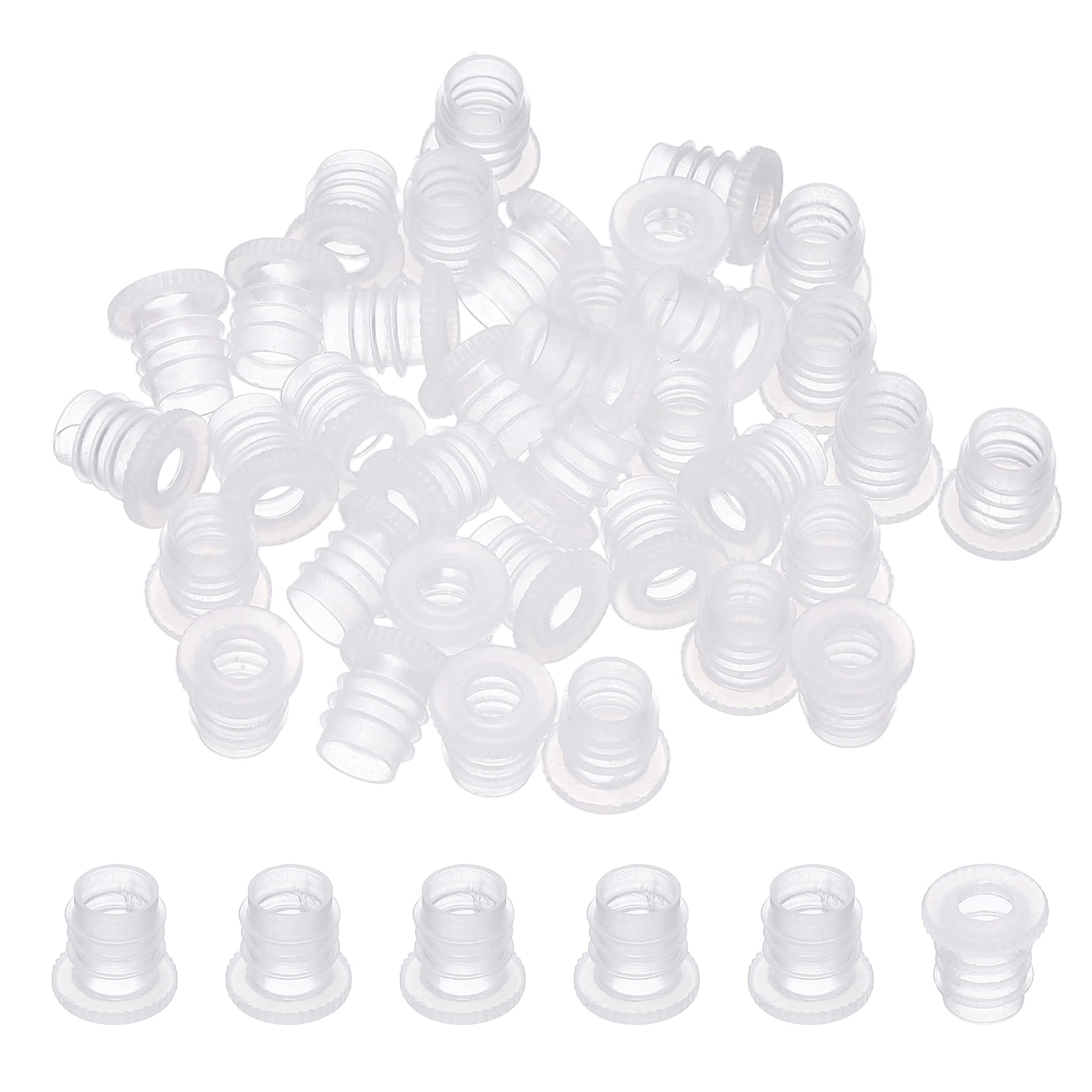 Uxcell Suit for 7mm Plastic Bottle Adapter, 60 Pcs Press-in Bottle Plug ...