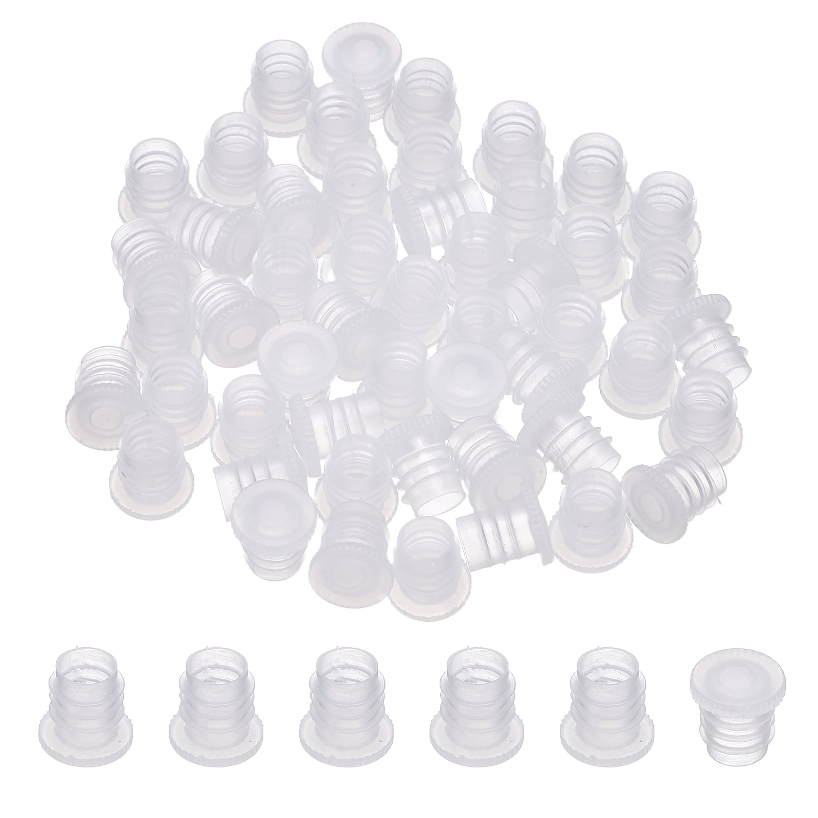 Uxcell Suit for 7mm Plastic Stopper Replacement Plug Cap, 100 Pcs Press ...