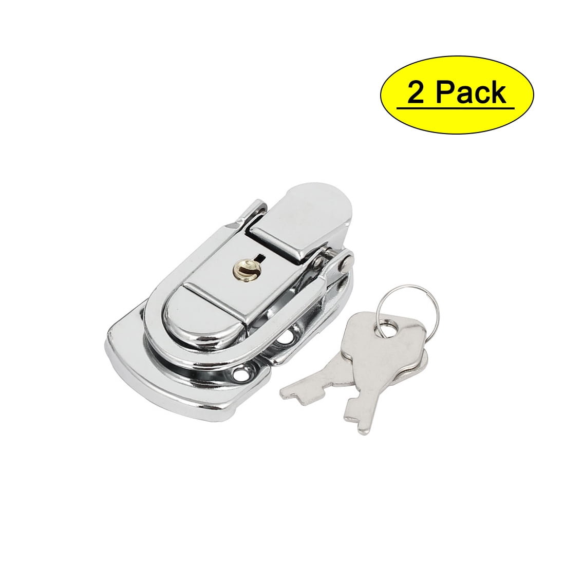 Uxcell Suitcase Briefcase Metal Toggle Latch Hasp Lock 65mm Length 2pcs ...