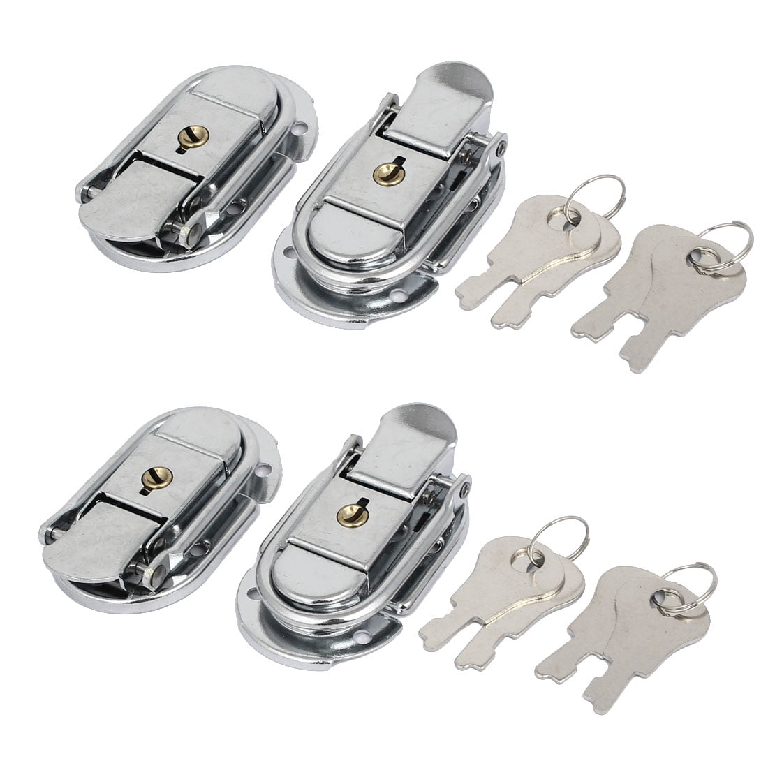 Uxcell Suitcase Briefcase Wooden Case Metal Toggle Latch Hasp Lock 61mm ...