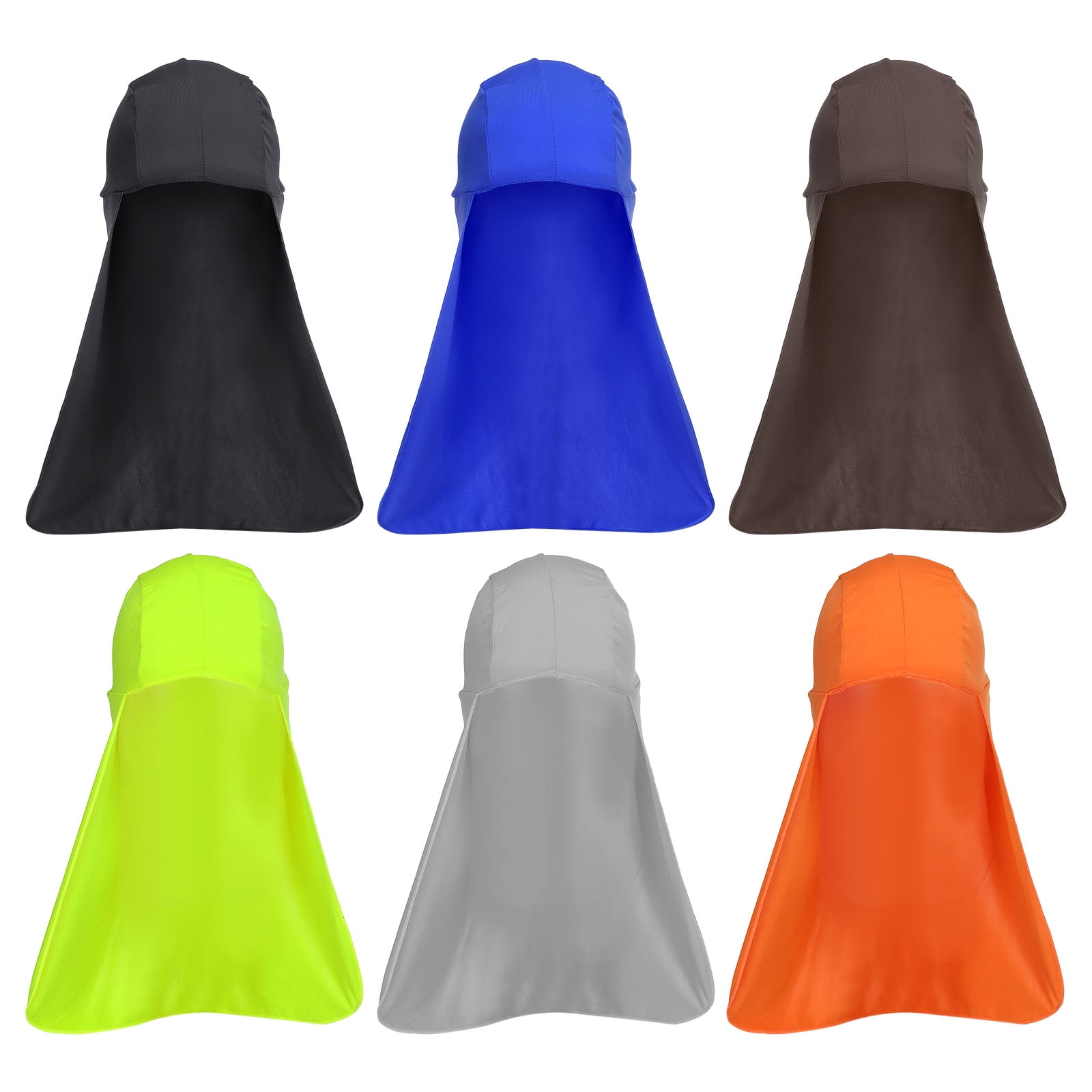 Uxcell Sun Shade Hat Neck Shade, 6 Pack Cooling Skull Cap Fishing Hats ...