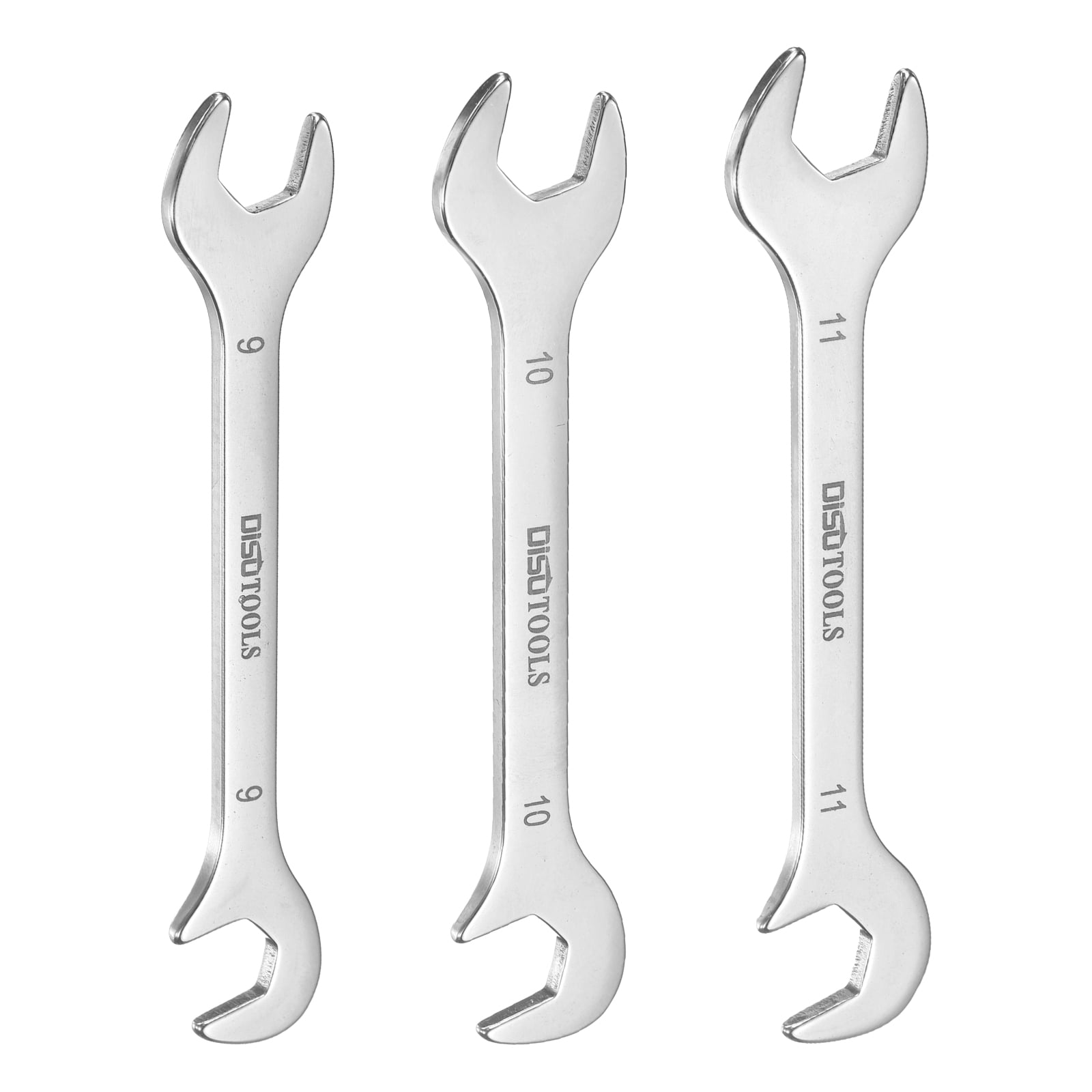Uxcell Super-Thin Open End Wrench Set 9/10/11mm Metric Angled Open-End ...