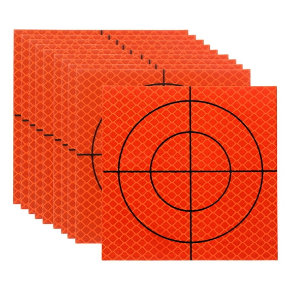 Uxcell Survey Reflector Target (100x100mm, Red)(10 Pcs) Self-Adhesive ...
