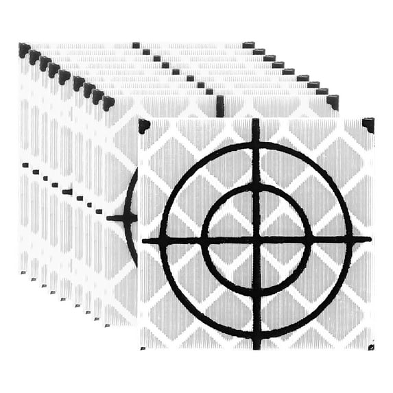 Uxcell Survey Reflector Target (20x20mm, White)(100 Pcs) Self-Adhesive ...