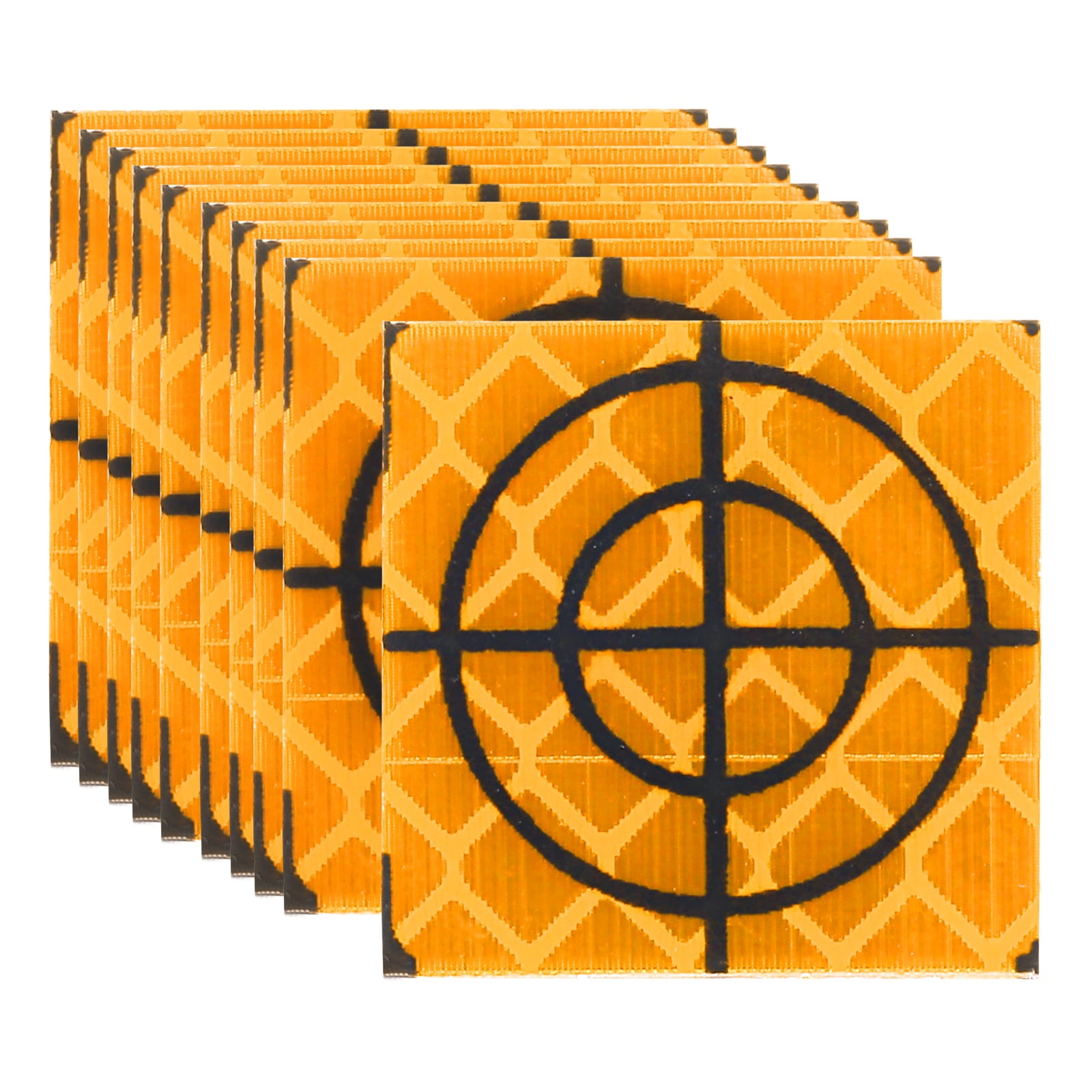 Uxcell Survey Reflector Target (20x20mm, Yellow)(50 Pcs) Self-Adhesive ...