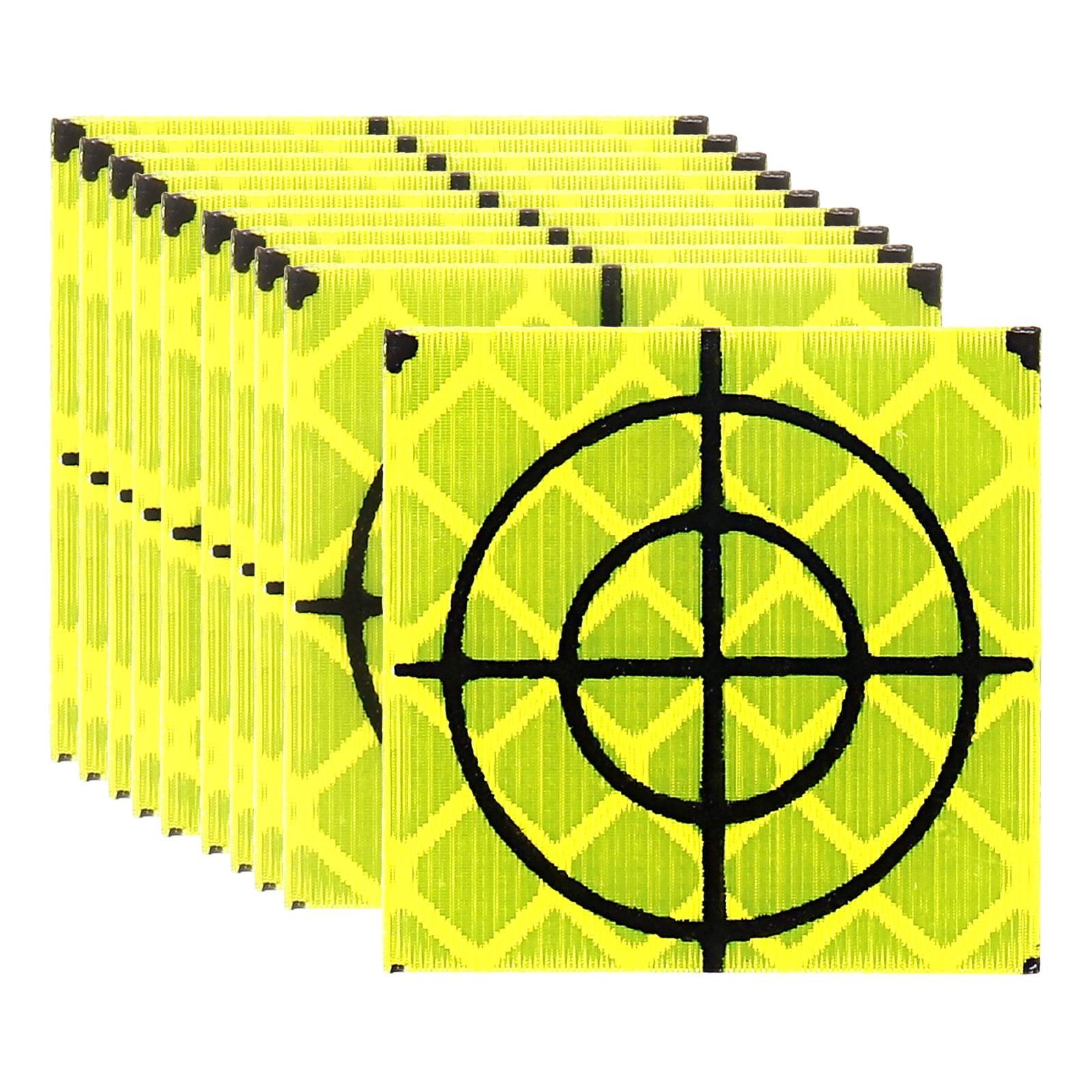 Uxcell Survey Reflector Target (20x20mm, Yellow Green)(50 Pcs) Self ...