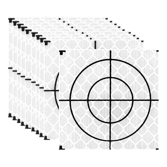 Uxcell Survey Reflector Target (30x30mm, White)(100 Pcs) Self-Adhesive ...
