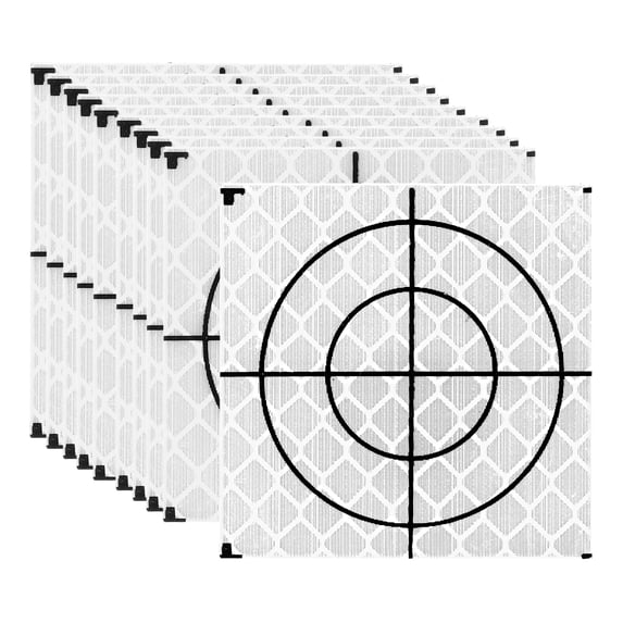 Uxcell Survey Reflector Target (40x40mm, White)(50 Pcs) Self-Adhesive ...