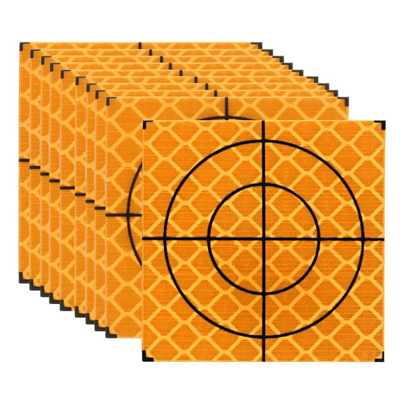 Uxcell Survey Reflector Target (40x40mm, Yellow)(50 Pcs) Self-Adhesive ...