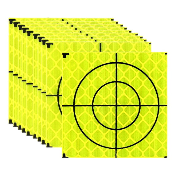 Uxcell Survey Reflector Target (40x40mm, Yellow Green)(50 Pcs) Self ...