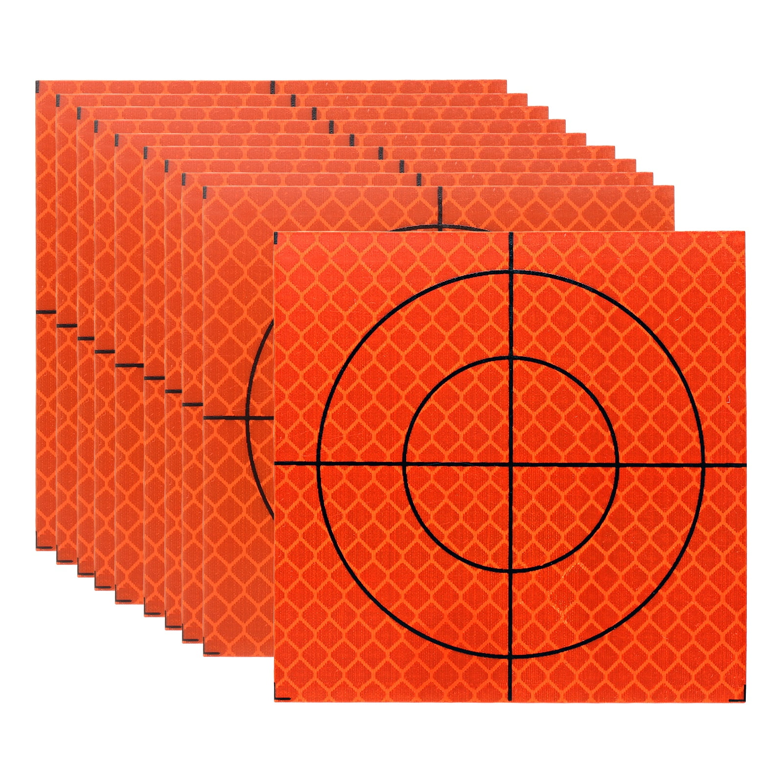 Uxcell Survey Reflector Target (80x80mm, Red)(10 Pcs) Self-Adhesive ...