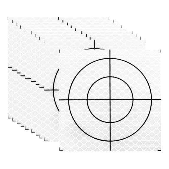 Uxcell Survey Reflector Target (80x80mm, White)(10 Pcs) Self-Adhesive ...