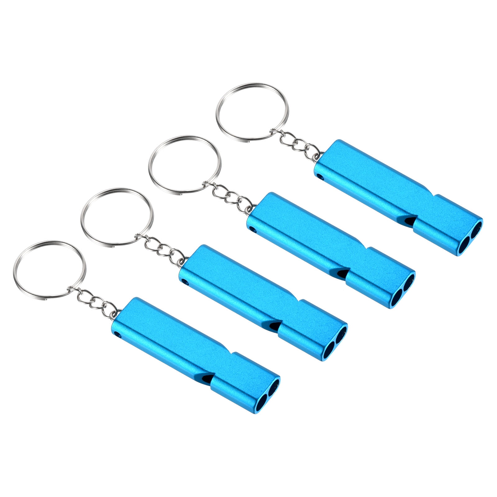 Uxcell 4Pcs Survival Whistle Double Tubes Whistles Super Loud for ...