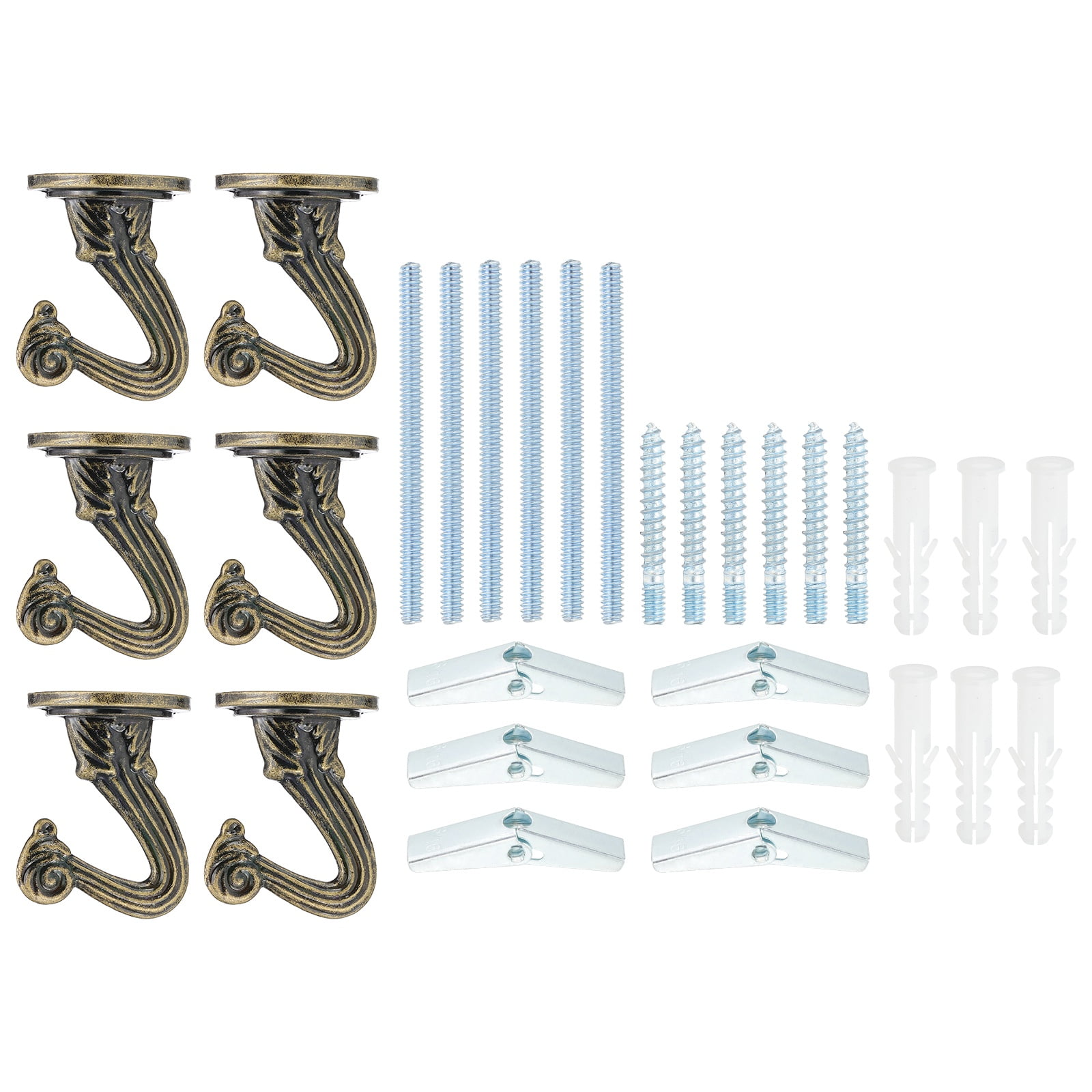 Uxcell Swag Hook Heavy Duty Ceiling Hooks with Hardware Installation ...
