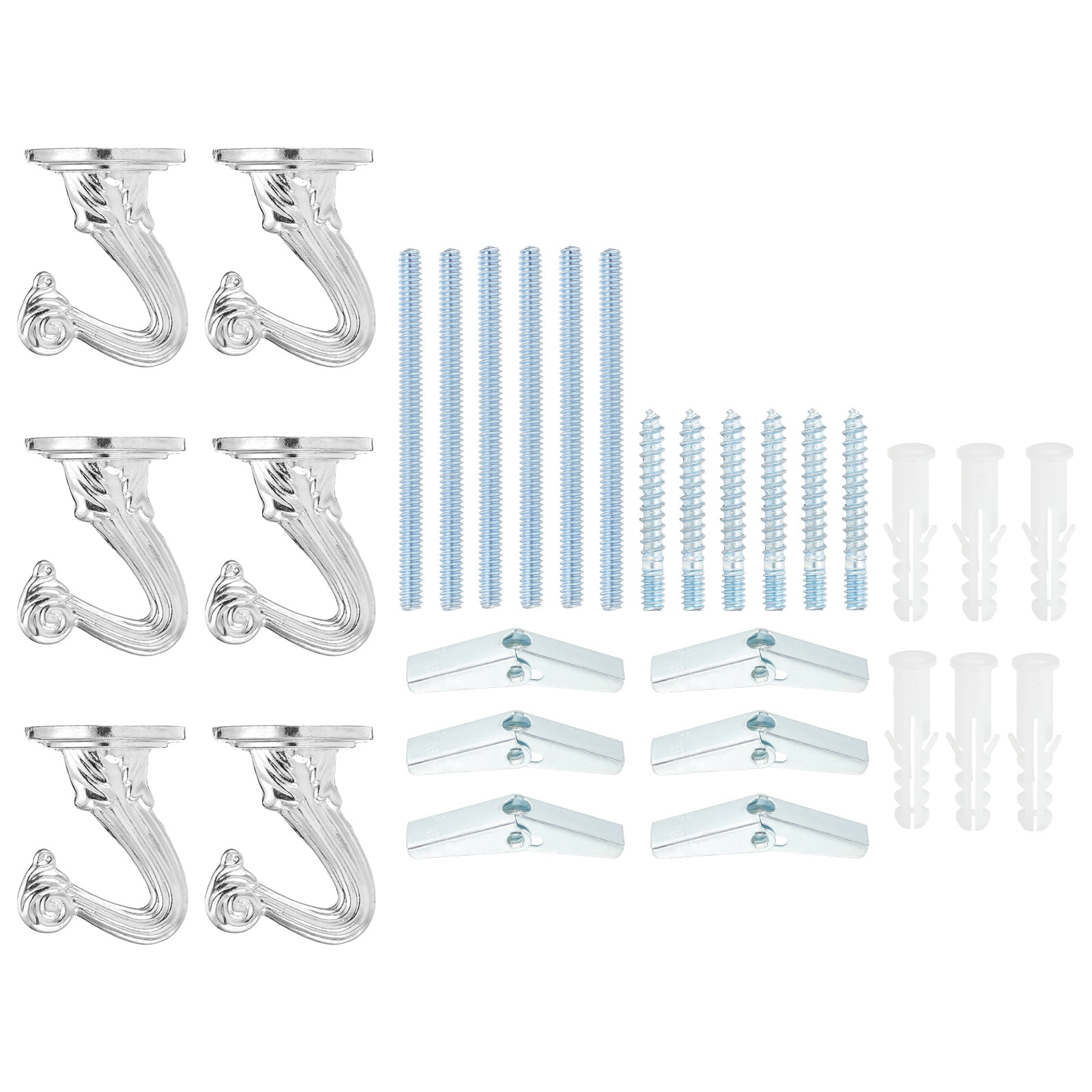 Uxcell Swag Hook Heavy Duty Ceiling Hooks with Hardware Installation ...