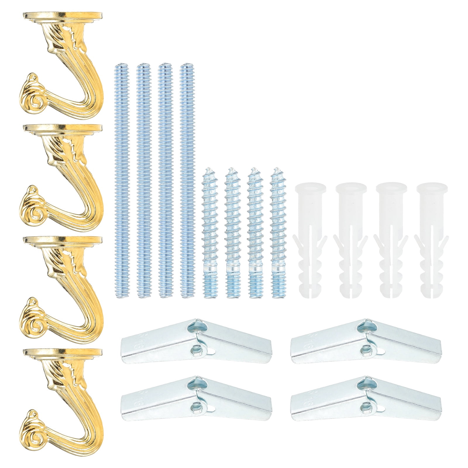 Uxcell Swag Hooks Heavy Duty Ceiling Hooks with Hardware Installation ...
