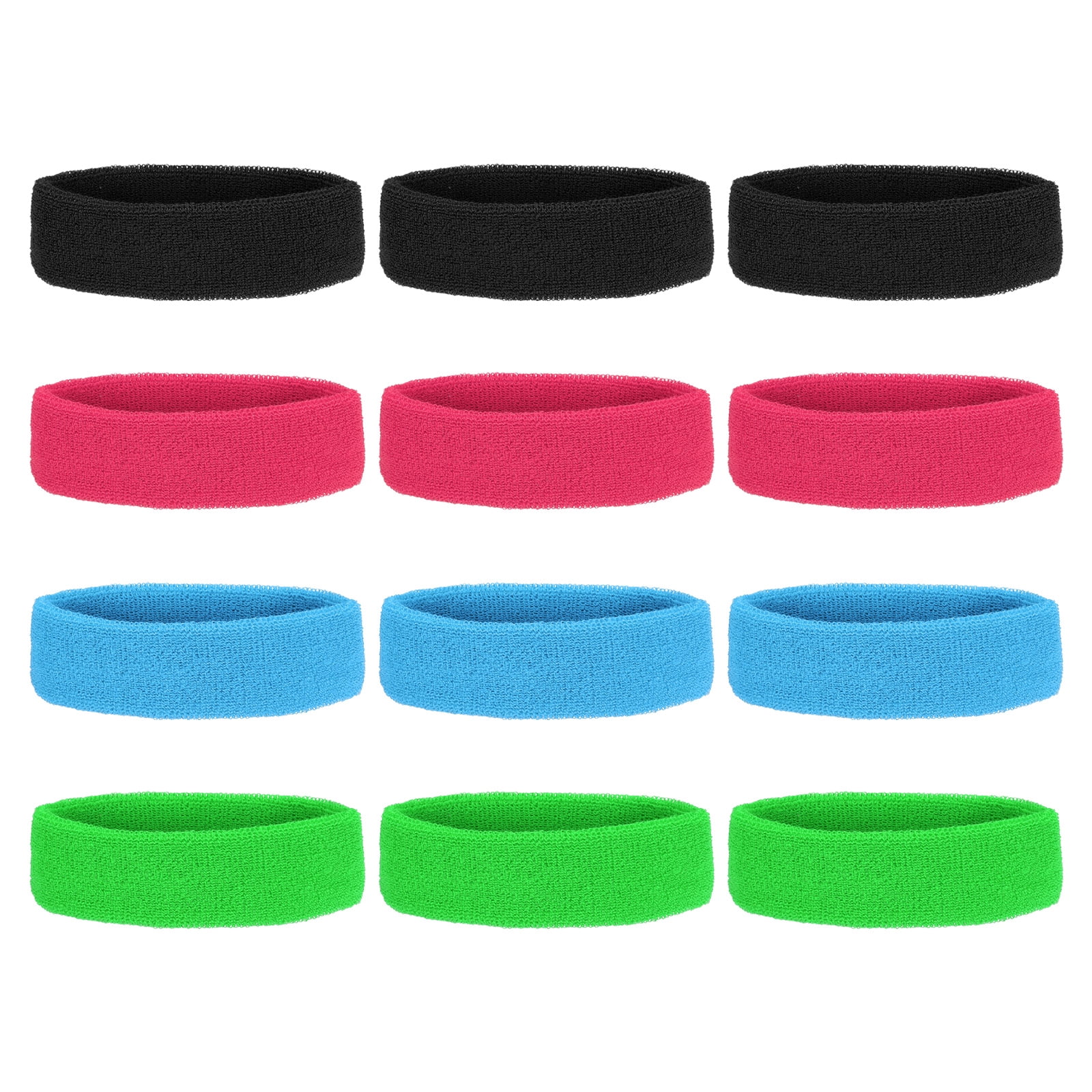 Uxcell Sweatband Headbands, Terry Cloth Sweat Band, for Basketball ...