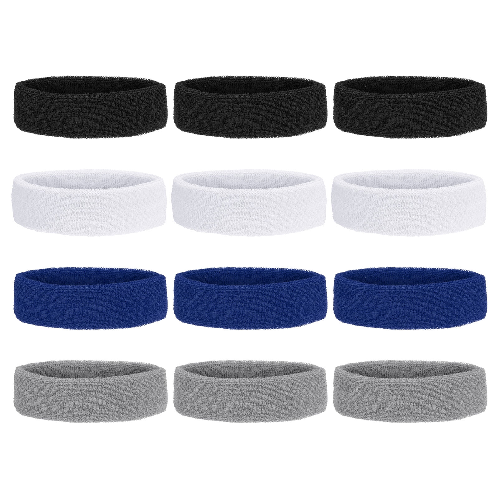 Uxcell Sweatband Headbands, Terry Cloth Sweat Band for Basketball ...