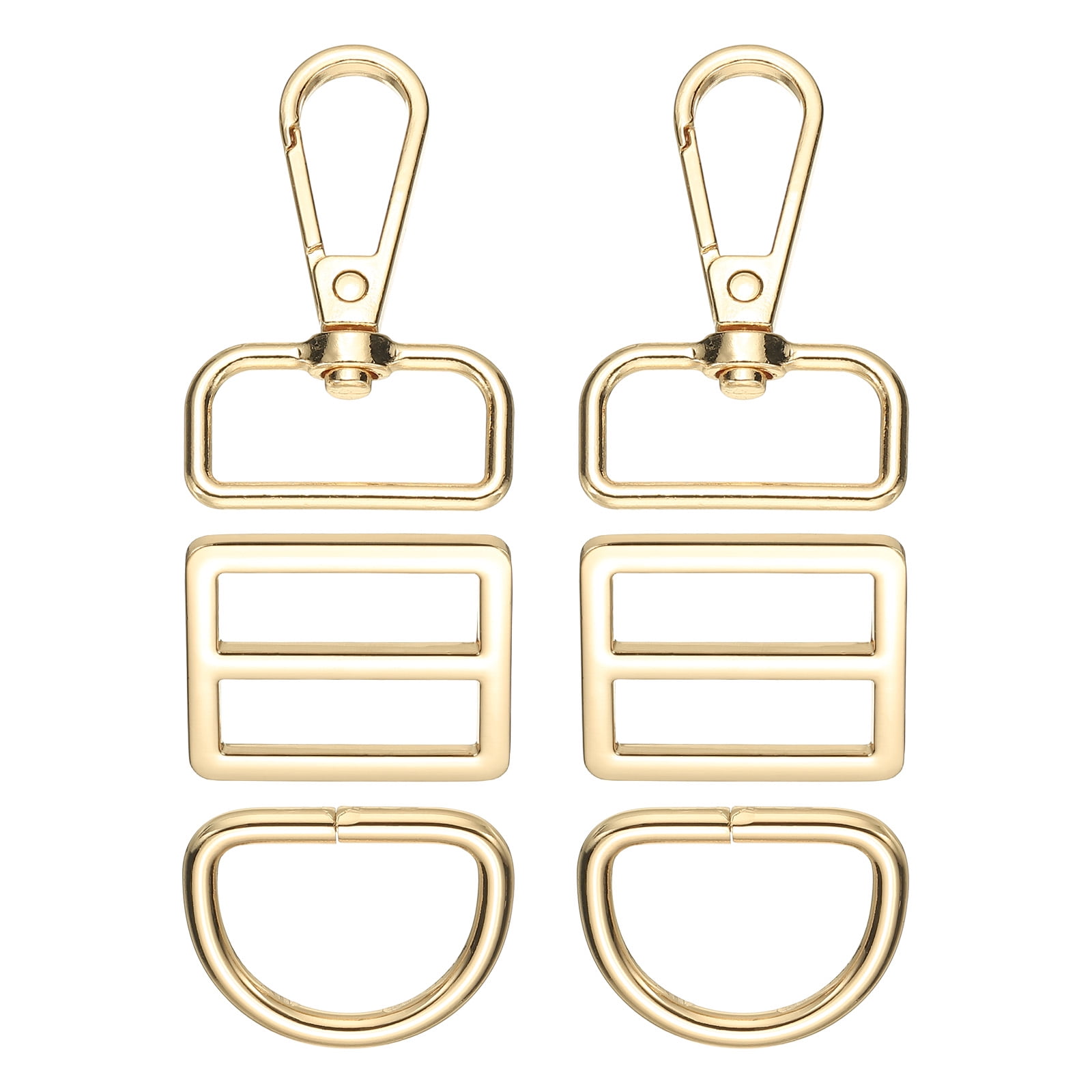 Uxcell Swivel Clasp Hooks, KeyChain Clip Hook Metal D Ring Clip Heavy ...