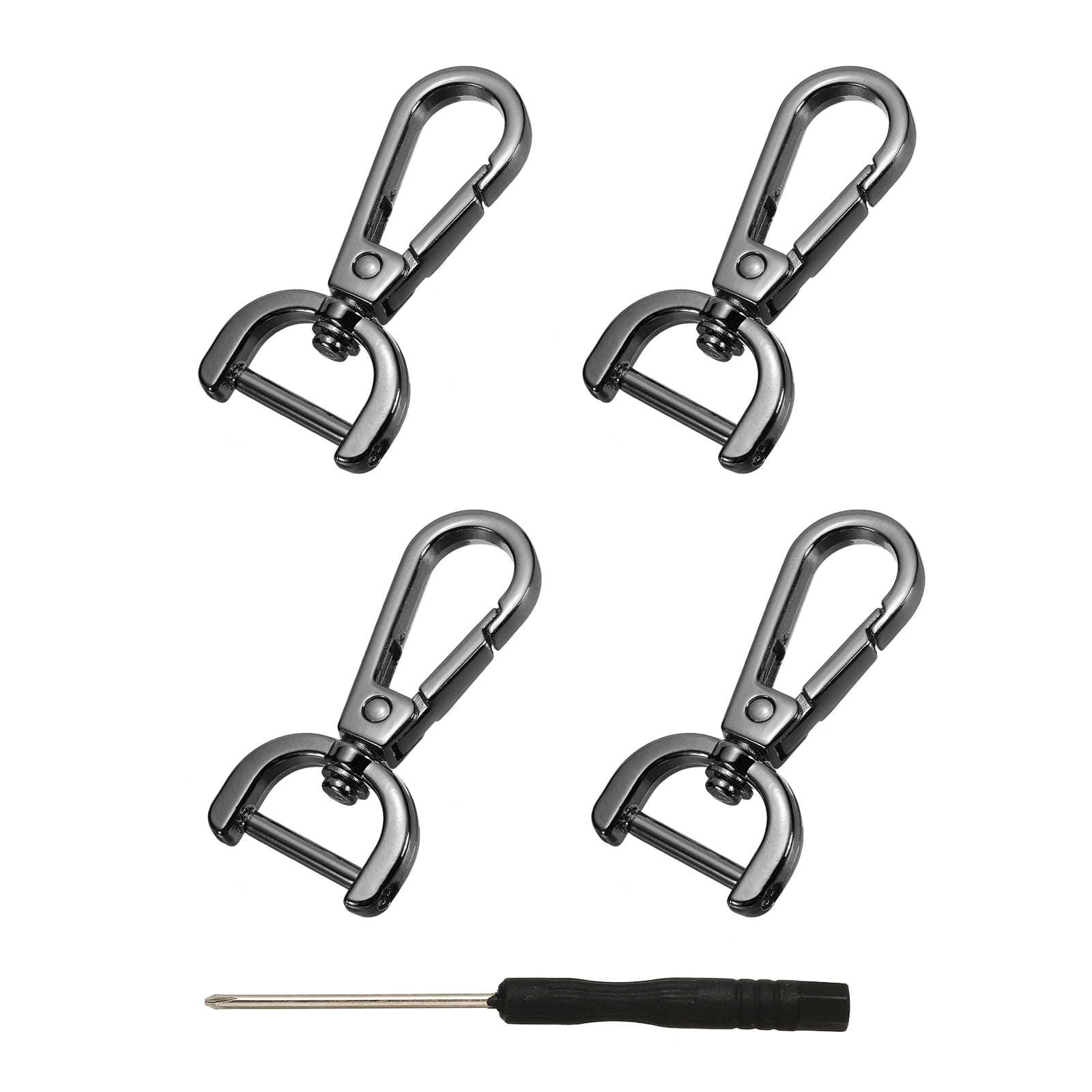 Uxcell Swivel Clasps Hook, ID Detachable Snap Hook with Screwdriver ...