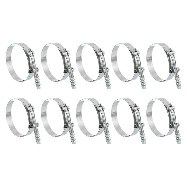 Uxcell T-Bolt Hose Clamp 10Pack 95-103mm Spring Loaded Intake ...