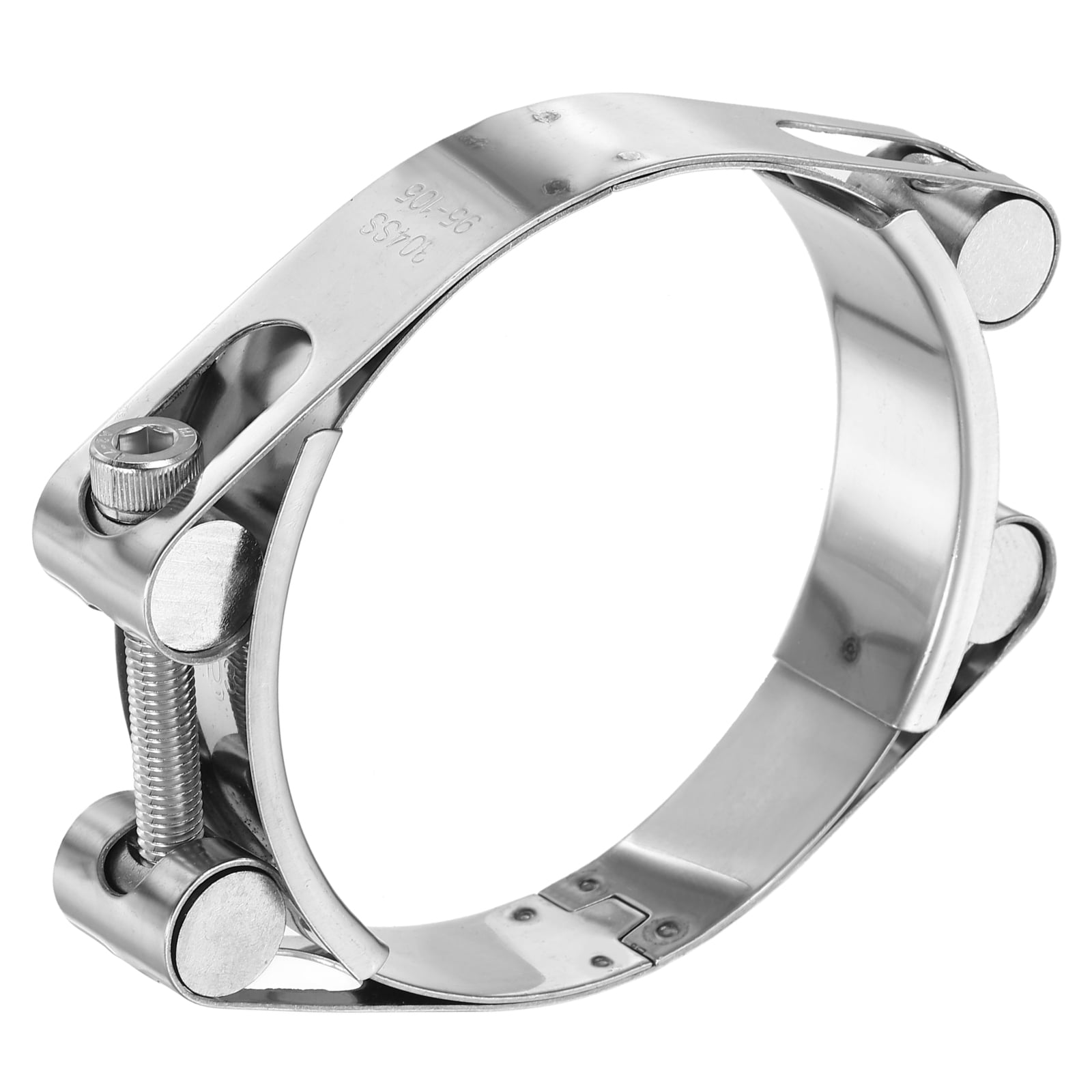 Uxcell T-Bolt Hose Clamp 110-120mm (4.3 - 4.7") 304 Stainless Steel ...