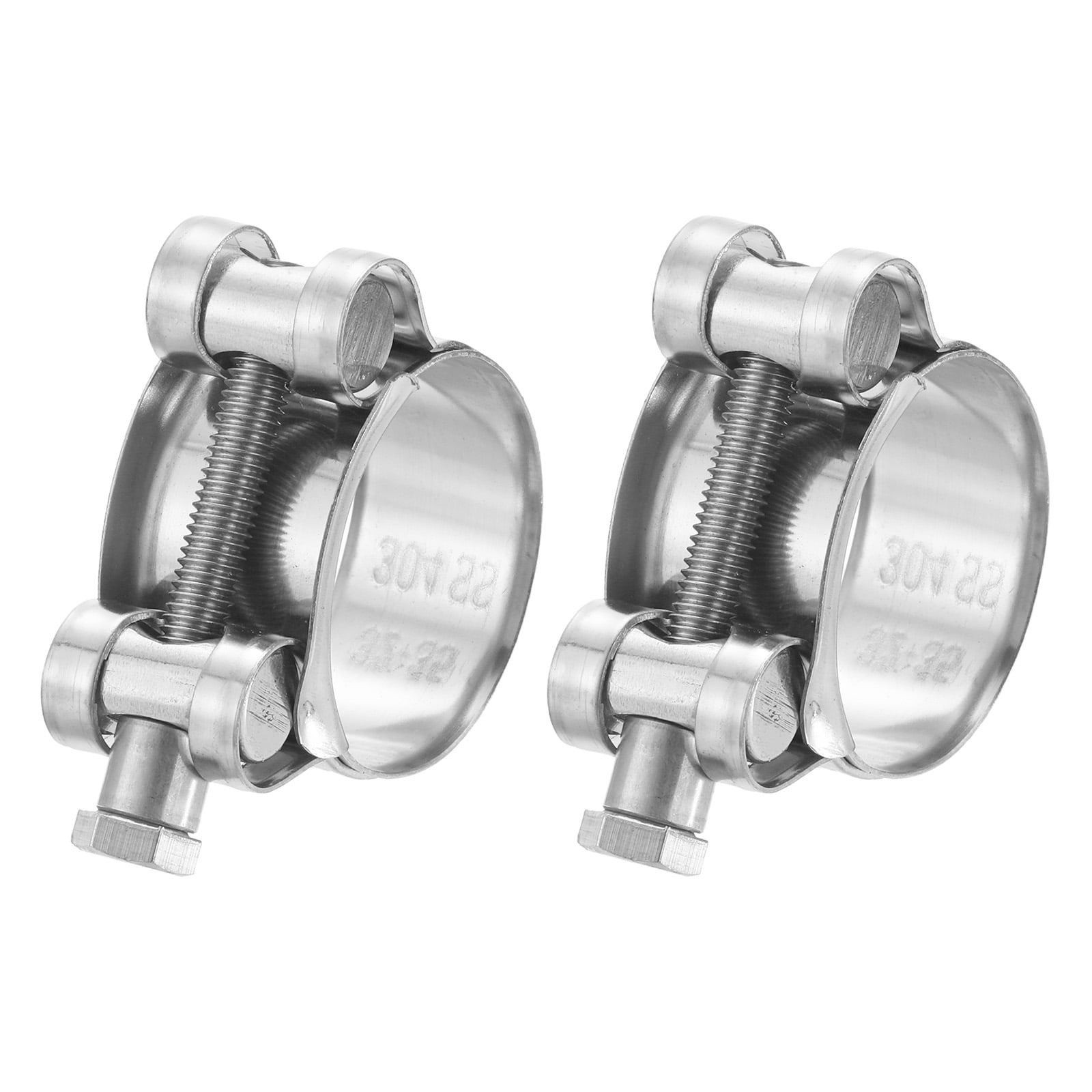 Uxcell T-Bolt Hose Clamp 2Pack 32-35mm 304 Stainless Steel Intake ...