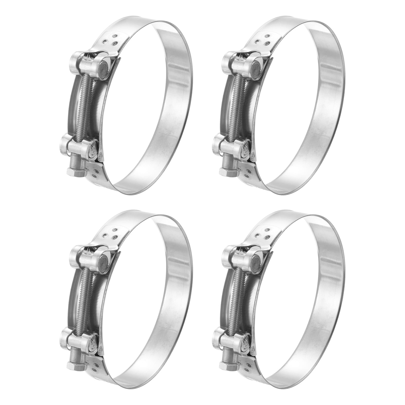 Uxcell T-Bolt Hose Clamp 4Pack 113-121mm 201 Stainless Steel Intake ...