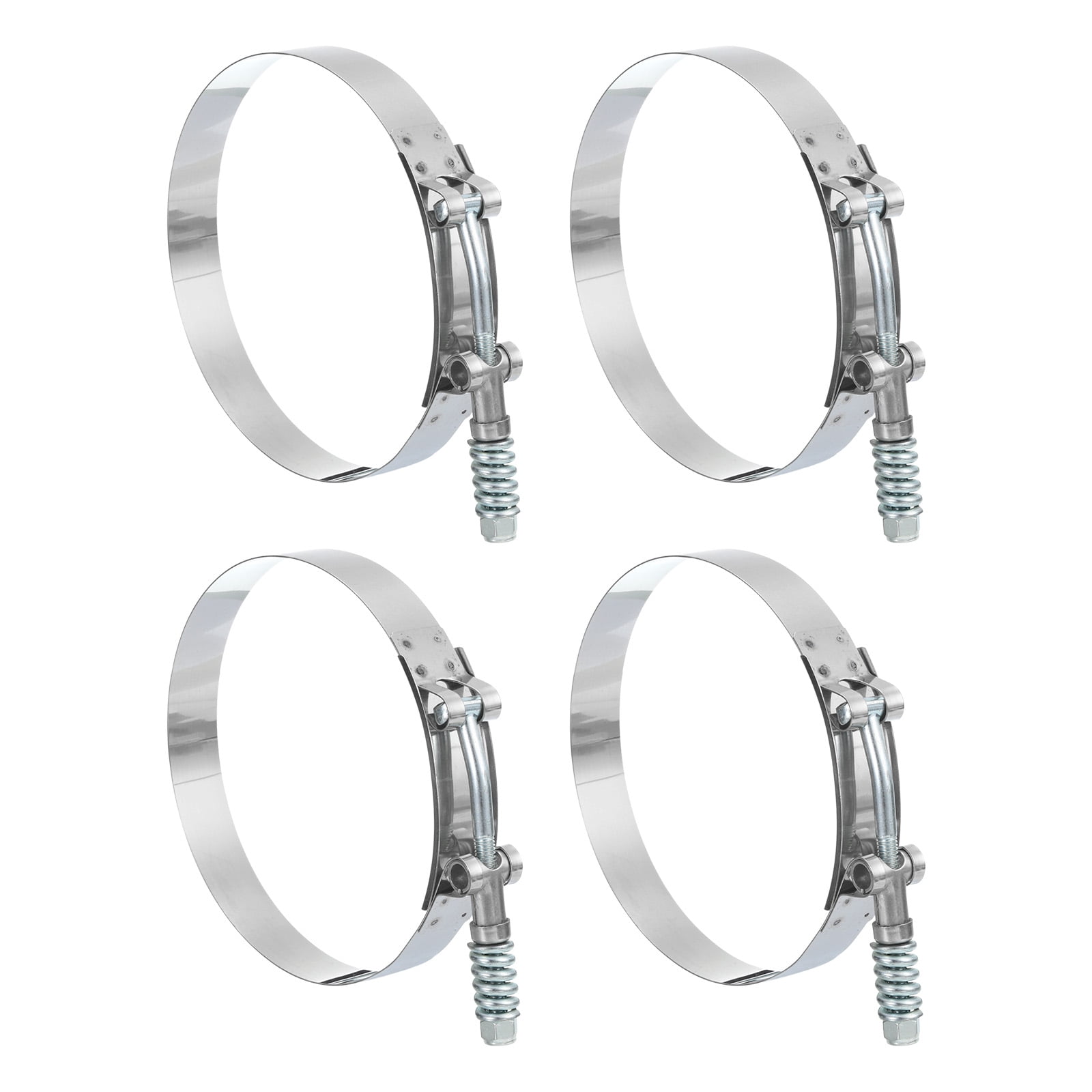 Uxcell T-Bolt Hose Clamp 4Pack 121-129mm Spring Loaded Intake ...