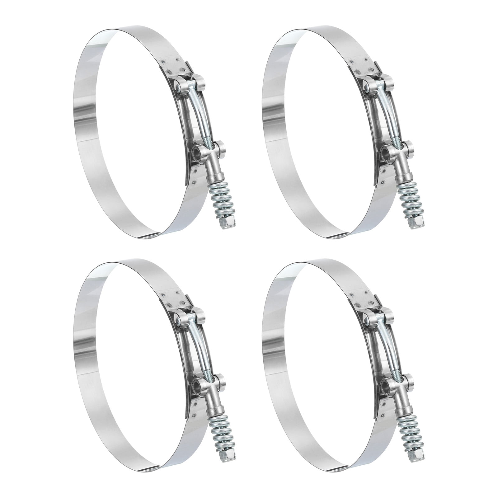 Uxcell T-Bolt Hose Clamp 4Pack 140-148mm Spring Loaded Intake ...