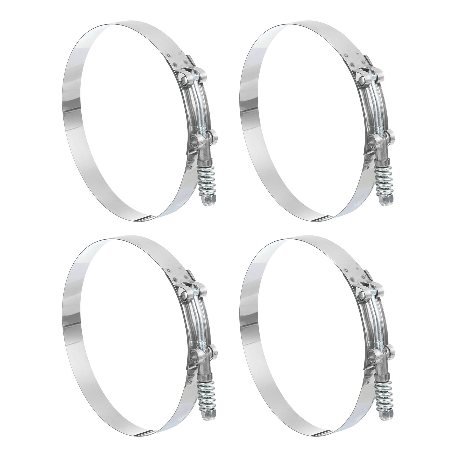 Uxcell T-Bolt Hose Clamp 4Pack 146-154mm Spring Loaded Intake ...