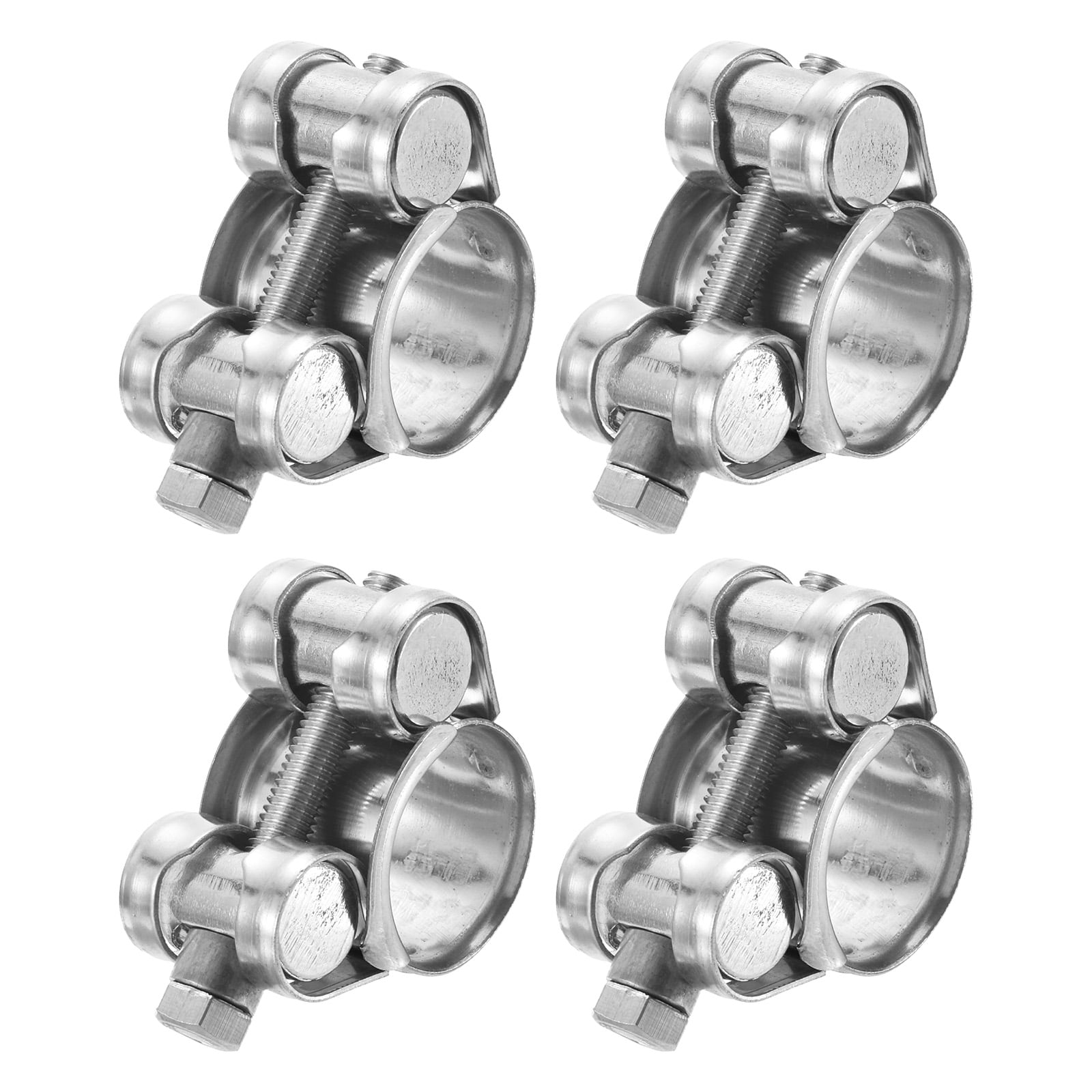 Uxcell T-Bolt Hose Clamp 4Pack 17-19mm 201 Stainless Steel Intake ...