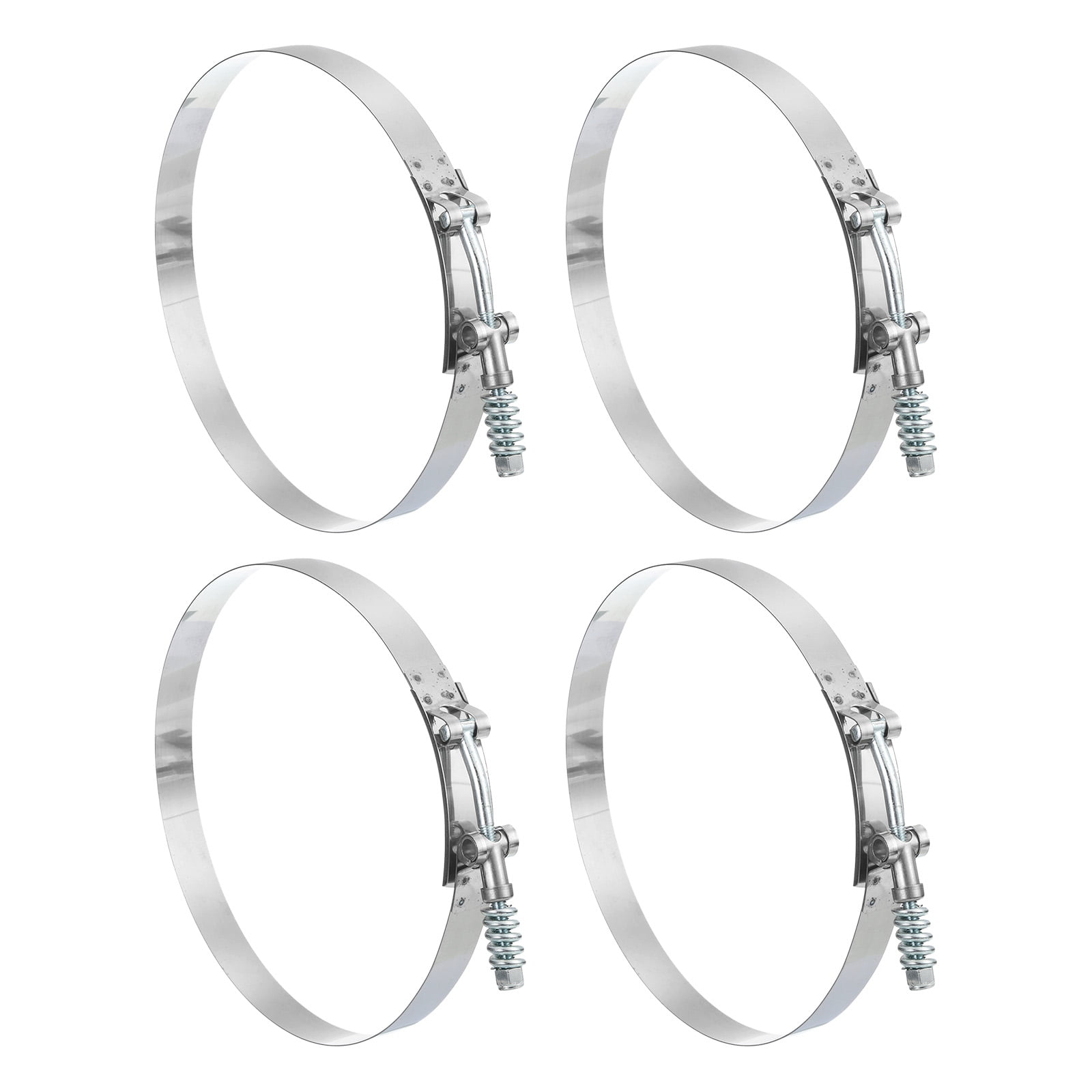 Uxcell T-Bolt Hose Clamp 4Pack 184-192mm Spring Loaded Intake ...