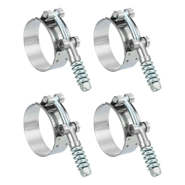 Uxcell T-Bolt Hose Clamp 4Pack 51-57mm Spring Loaded Intake Intercooler ...